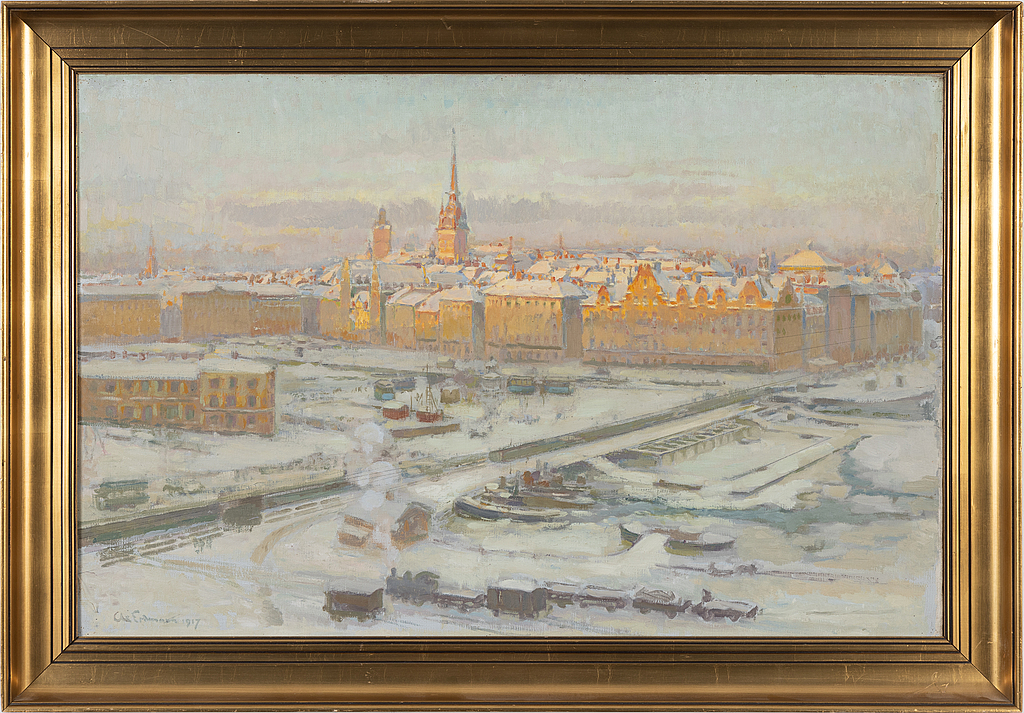 Axel Erdmann, oil on canvas, signed and dated 1917. - Bukowskis