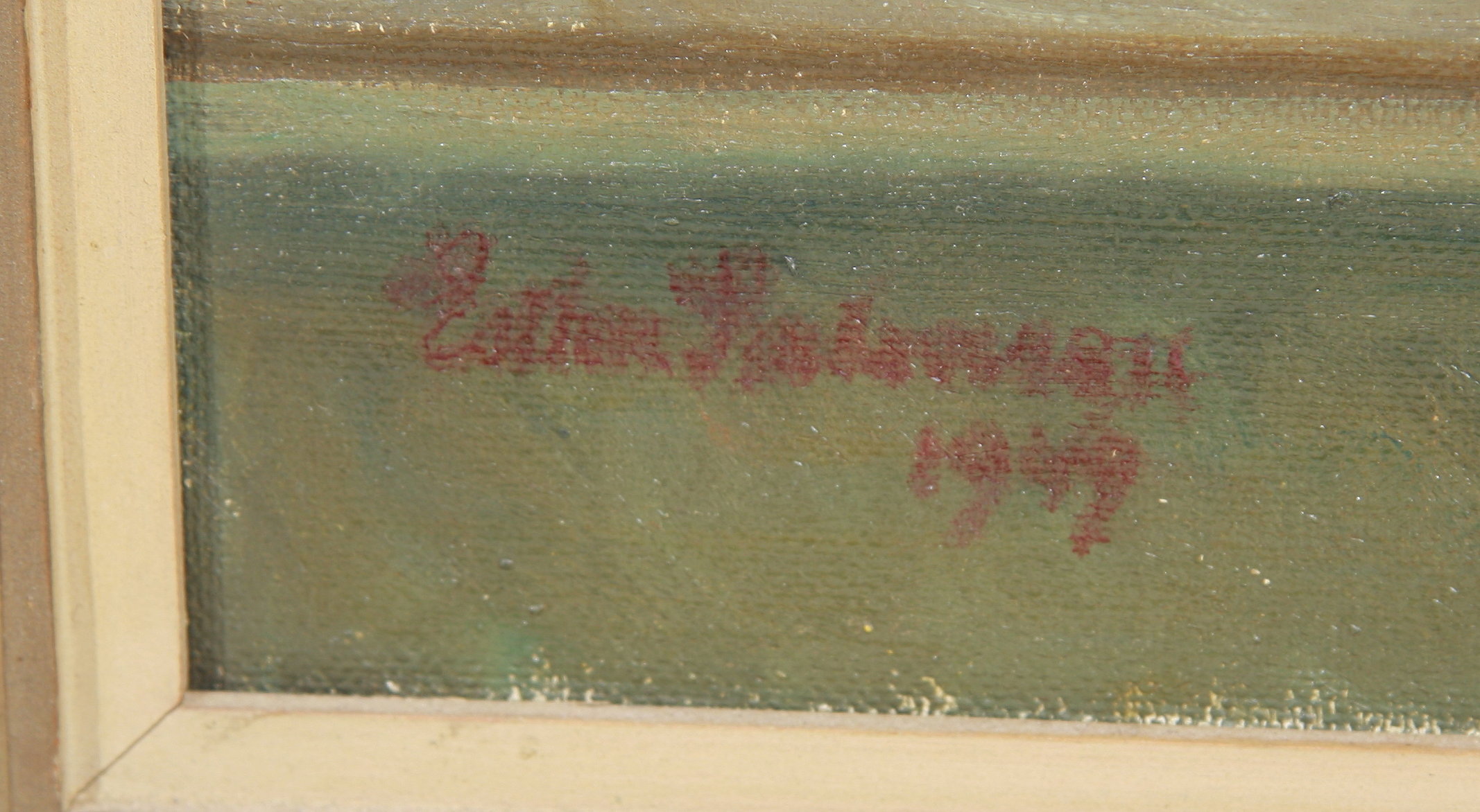 ESTHER SALMSON, olja på duk, sign. - Bukowskis