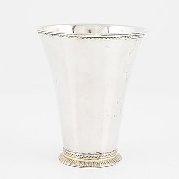Peter Gadd, bägare, silver, Kristianstad 1753. - Bukowskis