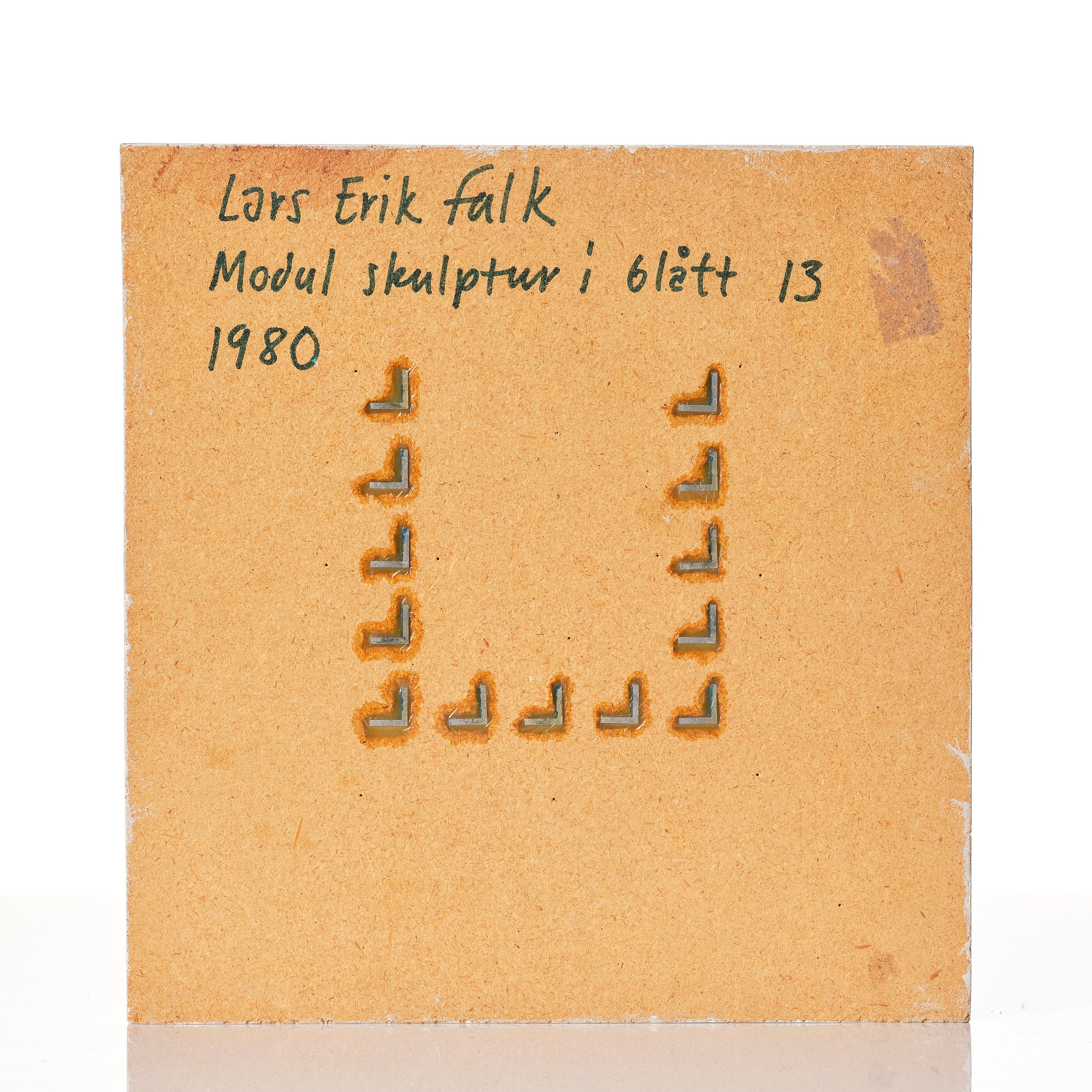 Lars-Erik Falk, "Modul skulptur i blått 13". - Bukowskis