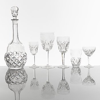 Glasservis, 75 delar, "Rut Blom", Boda. - Bukowskis