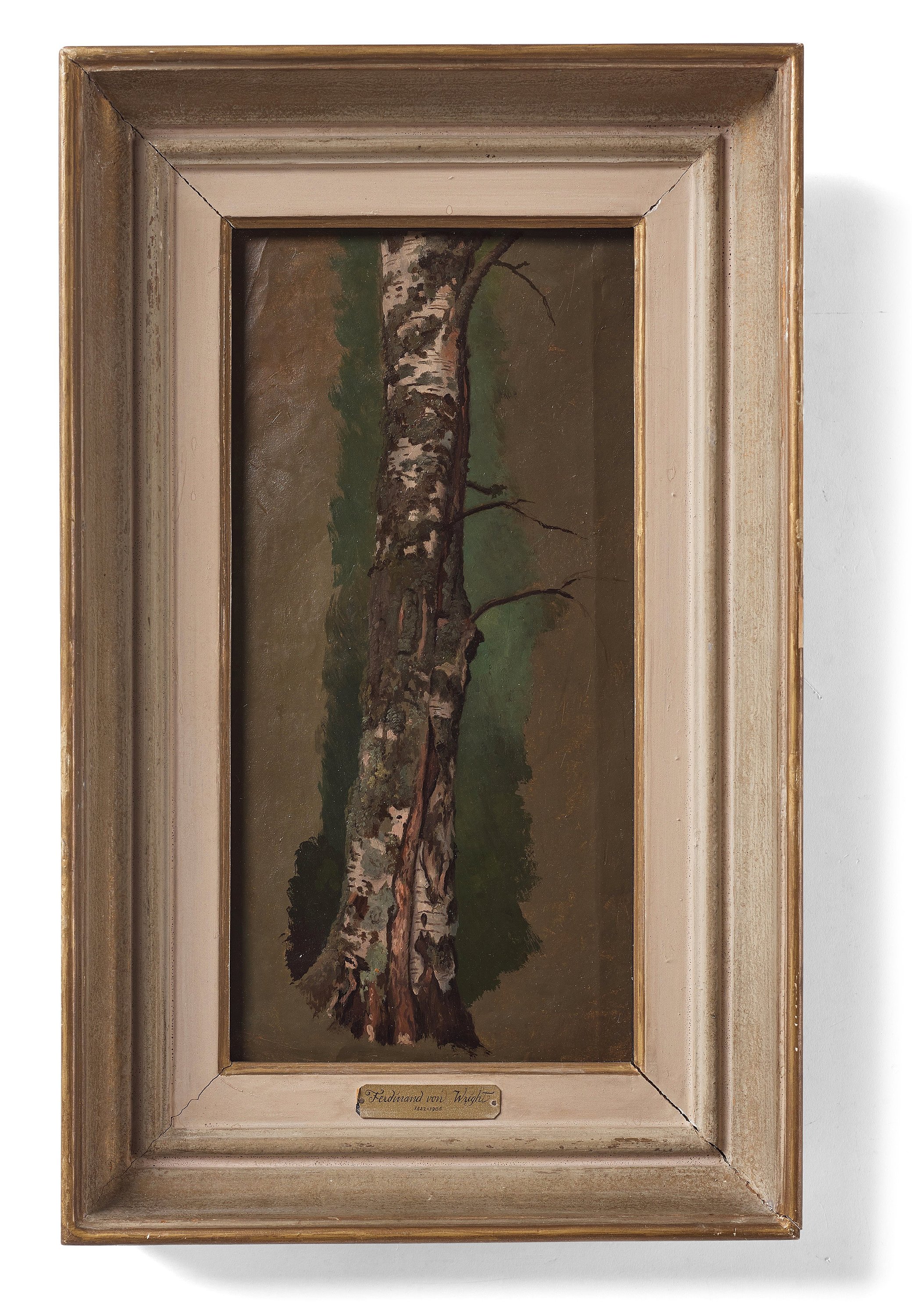 Ferdinand von Wright, Study of a Birch tree; pencilstudies of tree ...