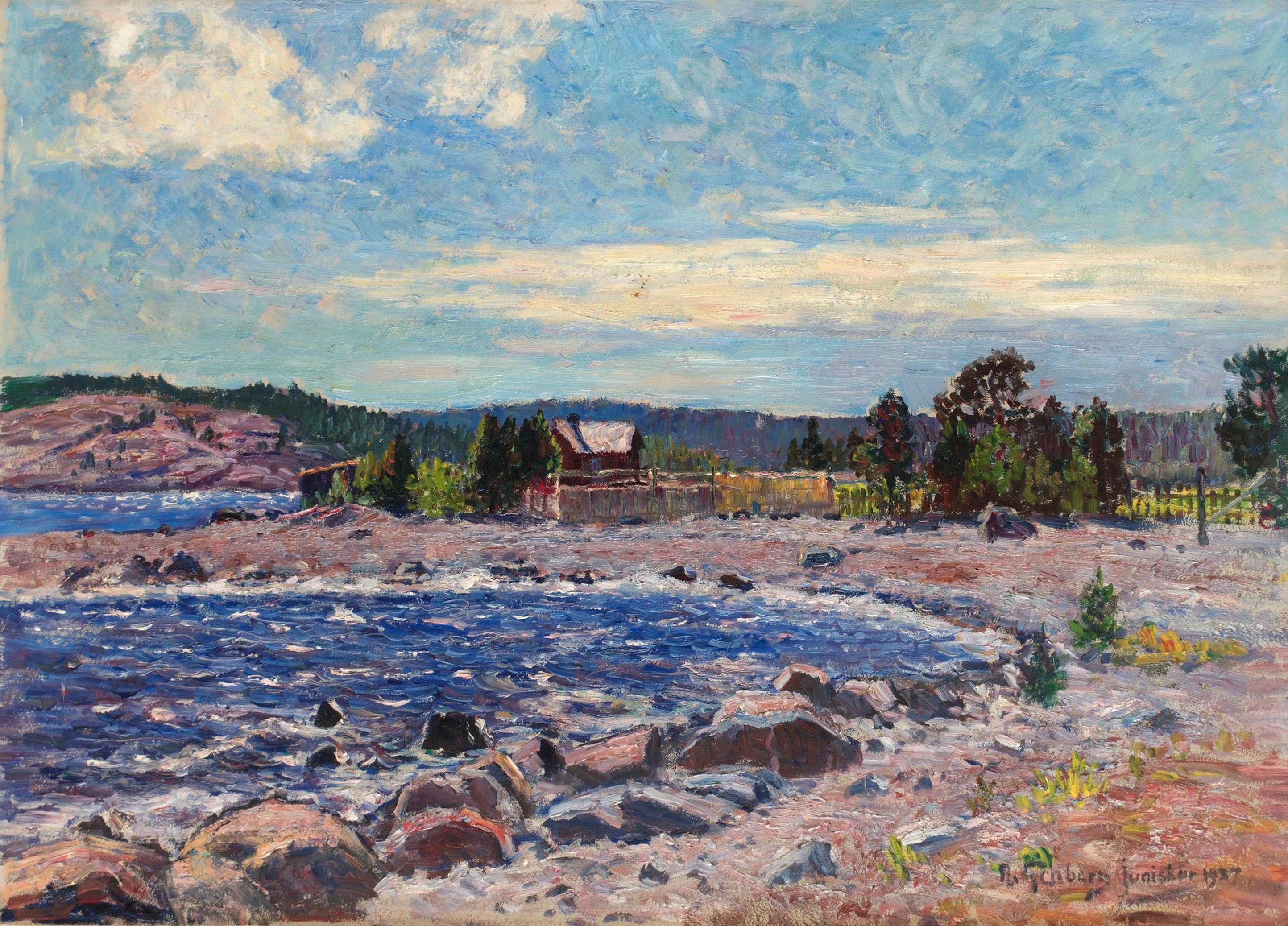 Anton Genberg, Summer scenery. - Bukowskis