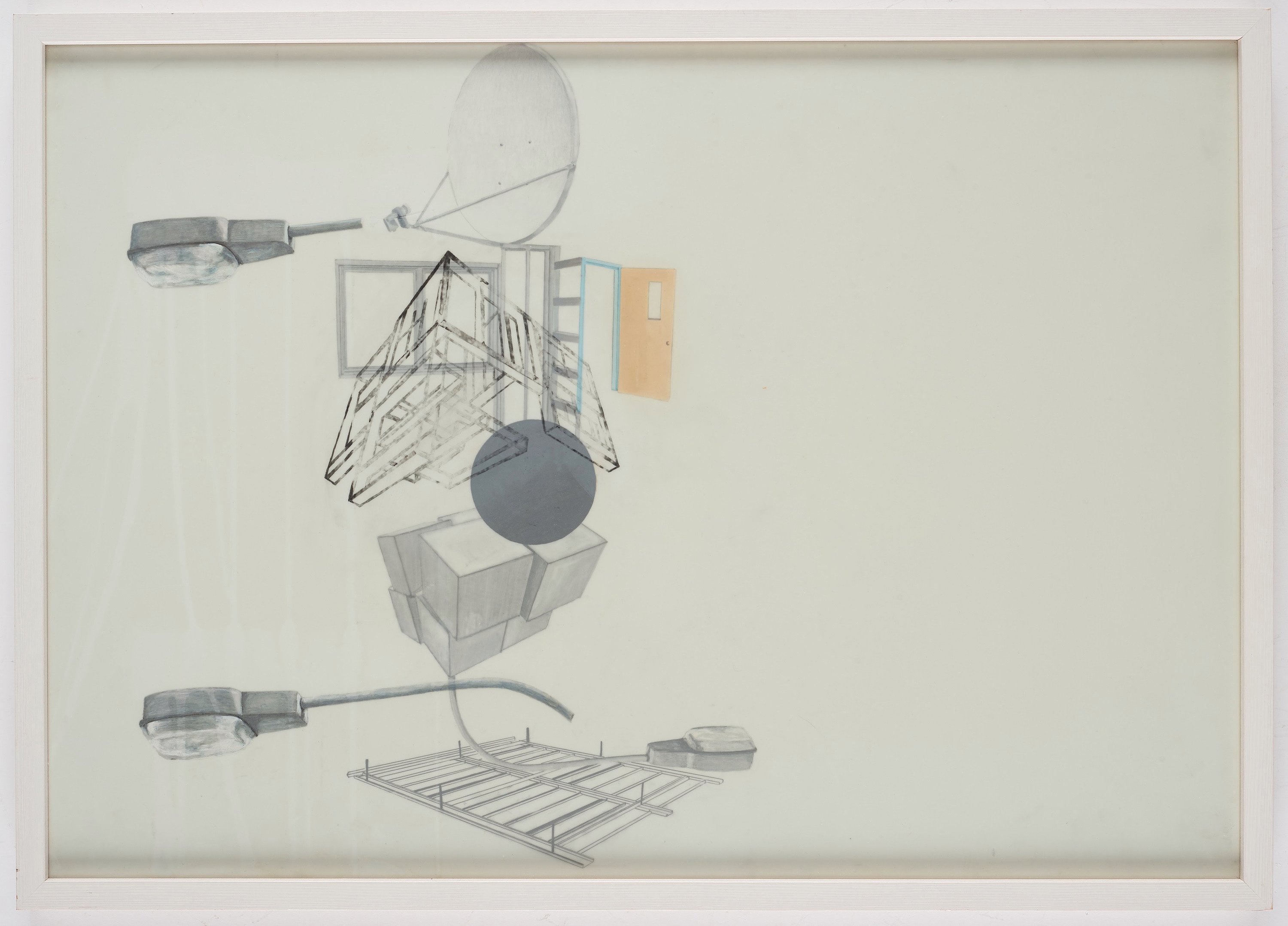 Sirous Namazi, signed and dated 2009. Drawing on transparent paper ...