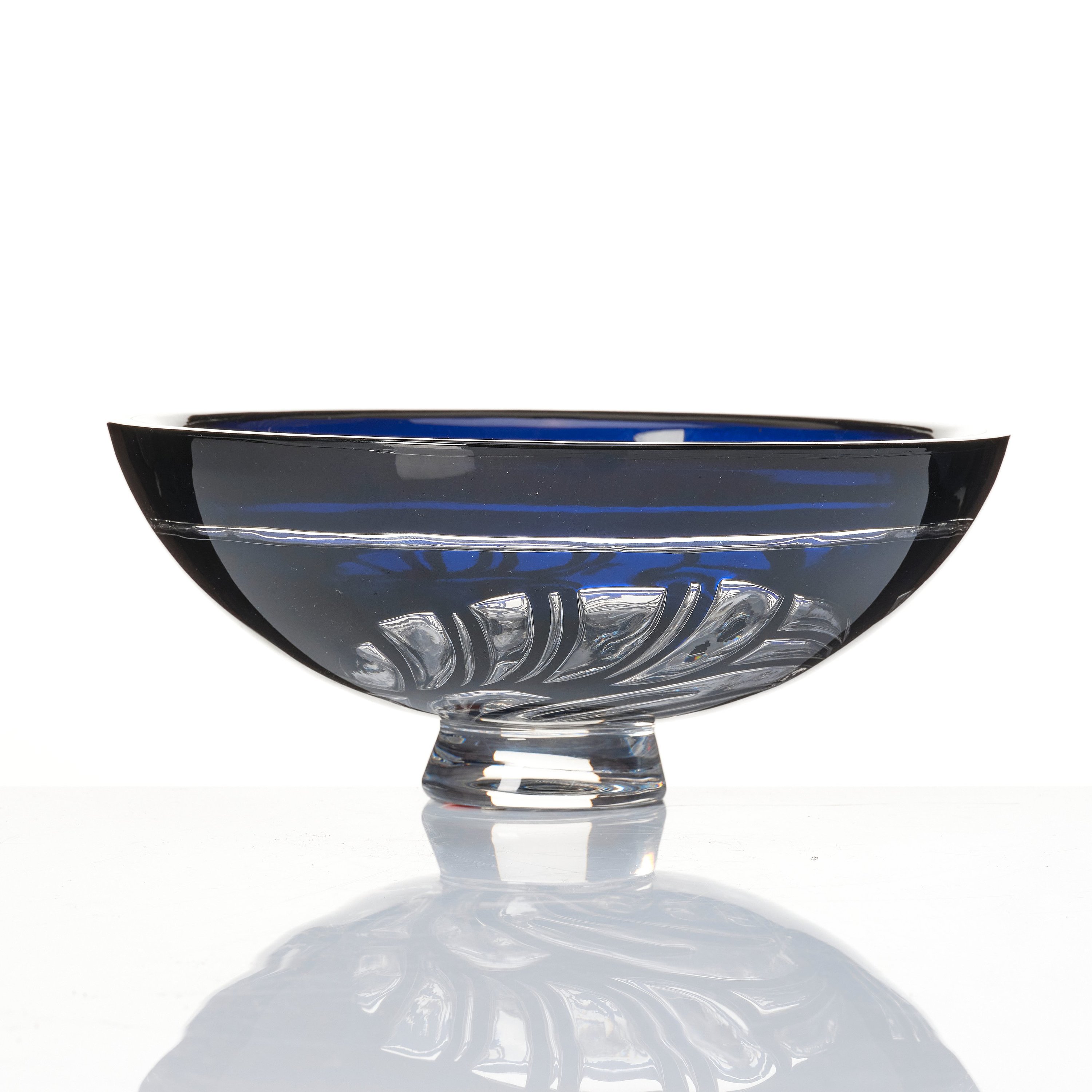 Lars Hellsten, an 'ariel' glass bowl, Orrefors, Sweden 1988. - Bukowskis
