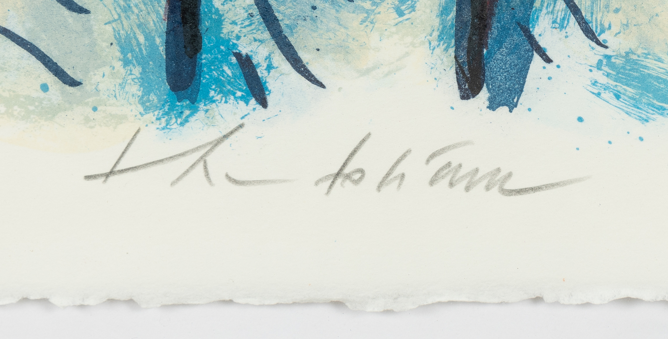 Theo Tobiasse, lithograph in colours, signed 153/180. - Bukowskis