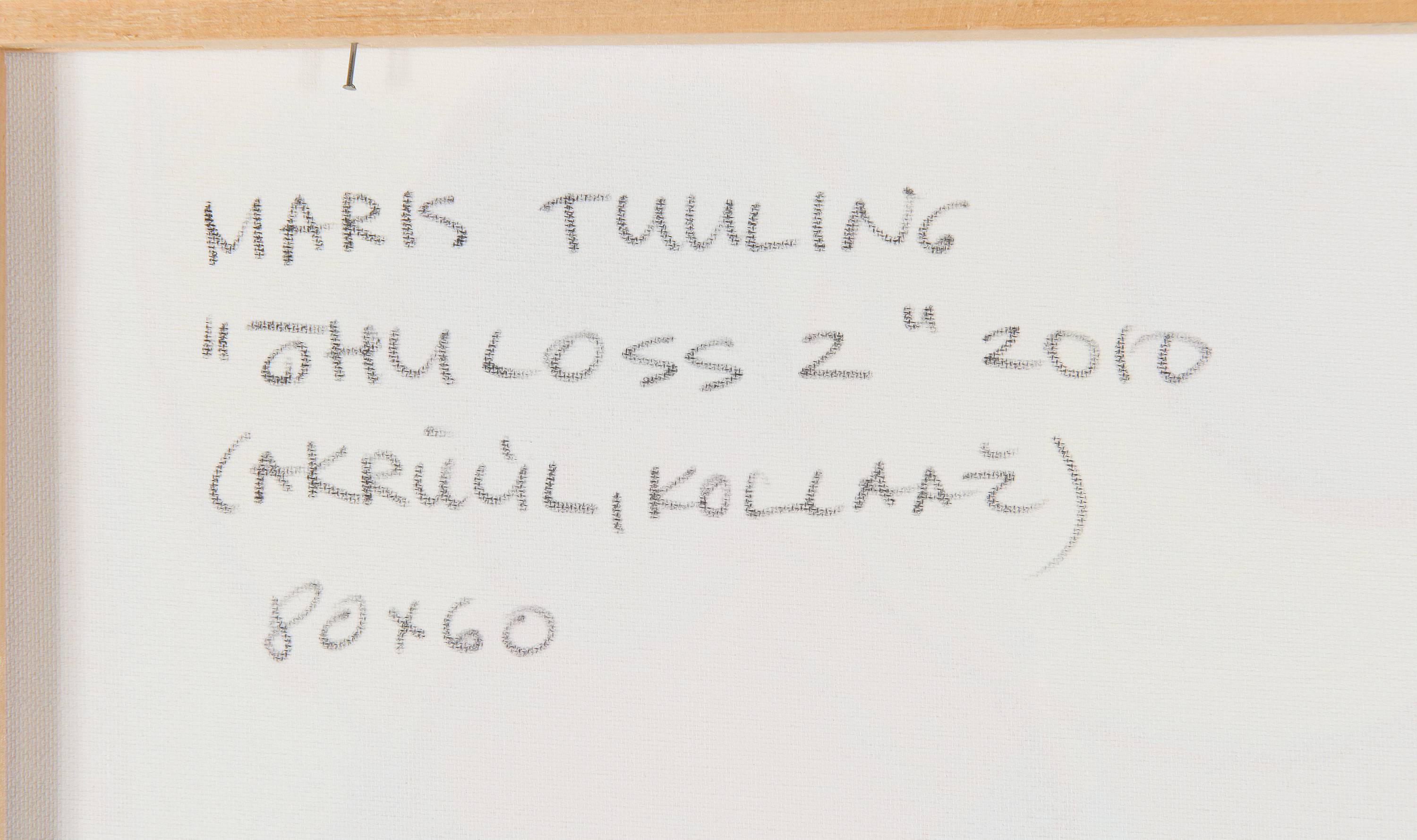 Maris Tuuling, akryl och kollage på duk, signerad och daterad 2010 ...