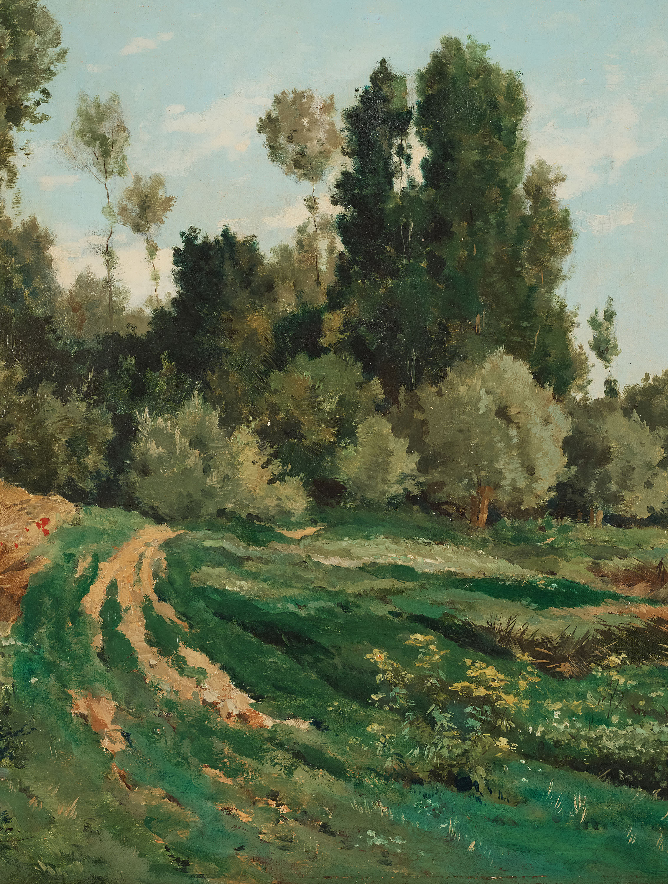 Edmond Yon, franskt landskap. - Bukowskis