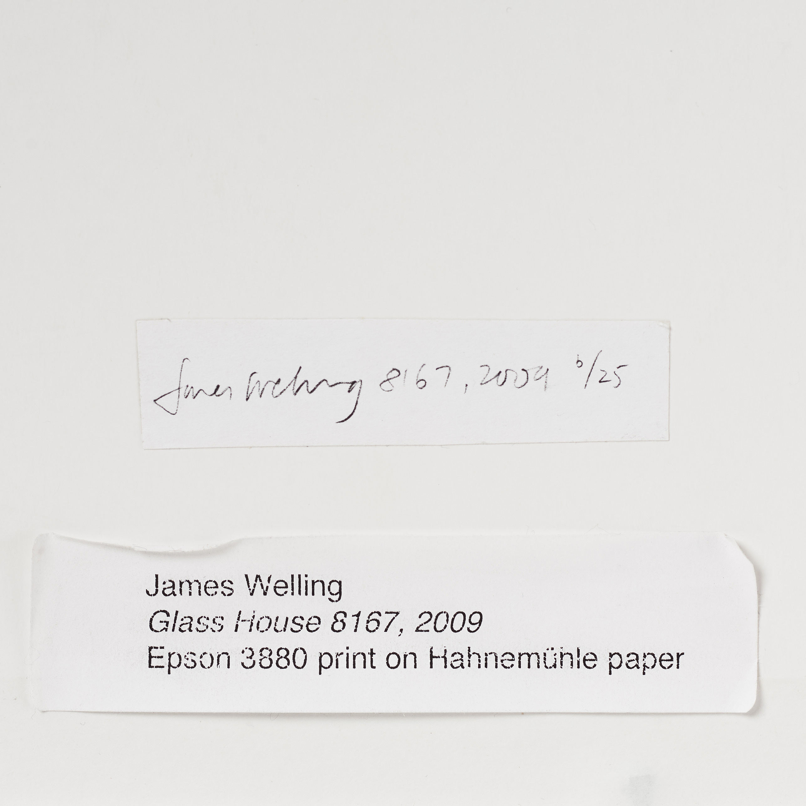 James Welling, 'Glass House 8167'. - Bukowskis