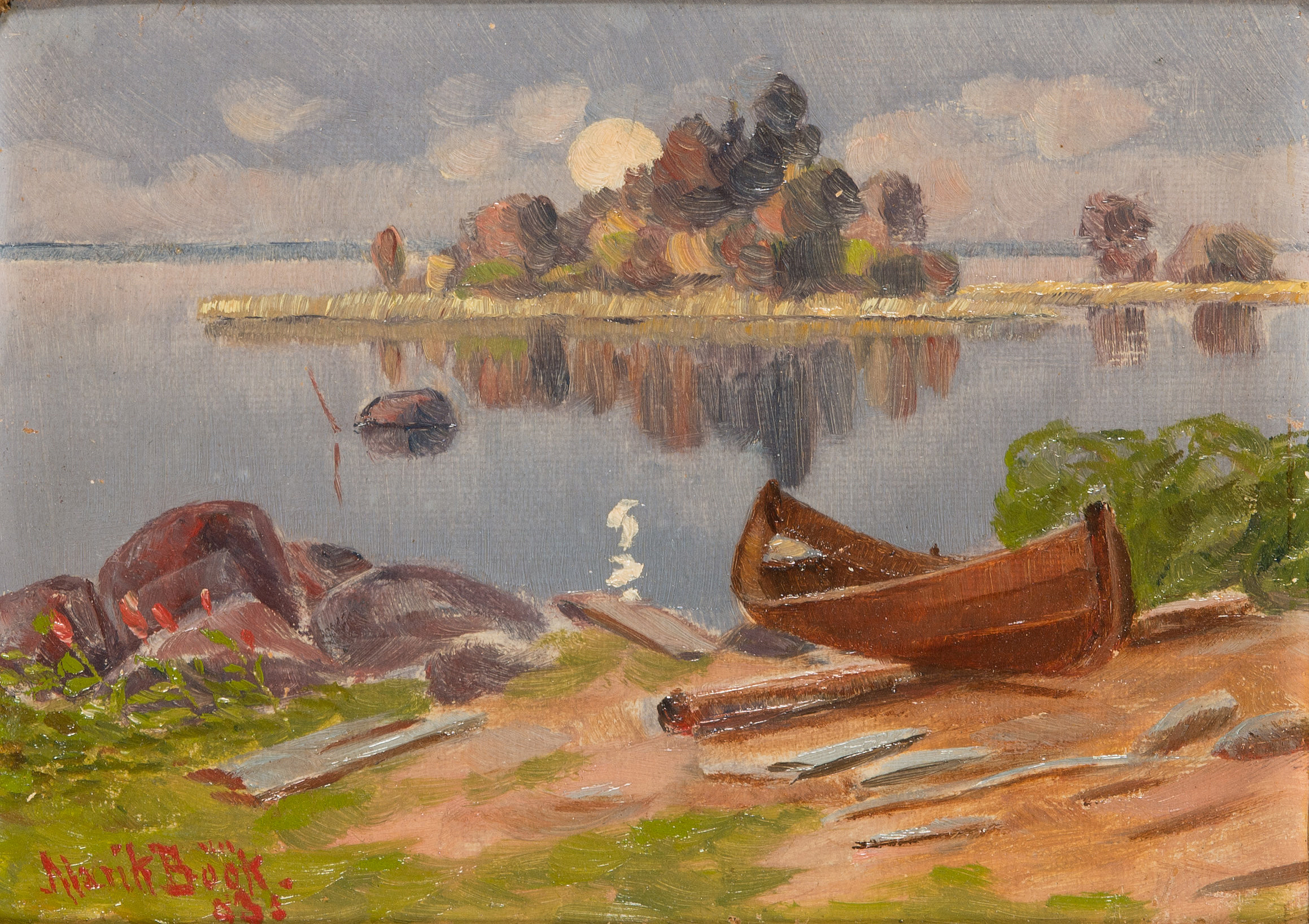 Alarik Böök, oil on board, signed and dated -03. - Bukowskis