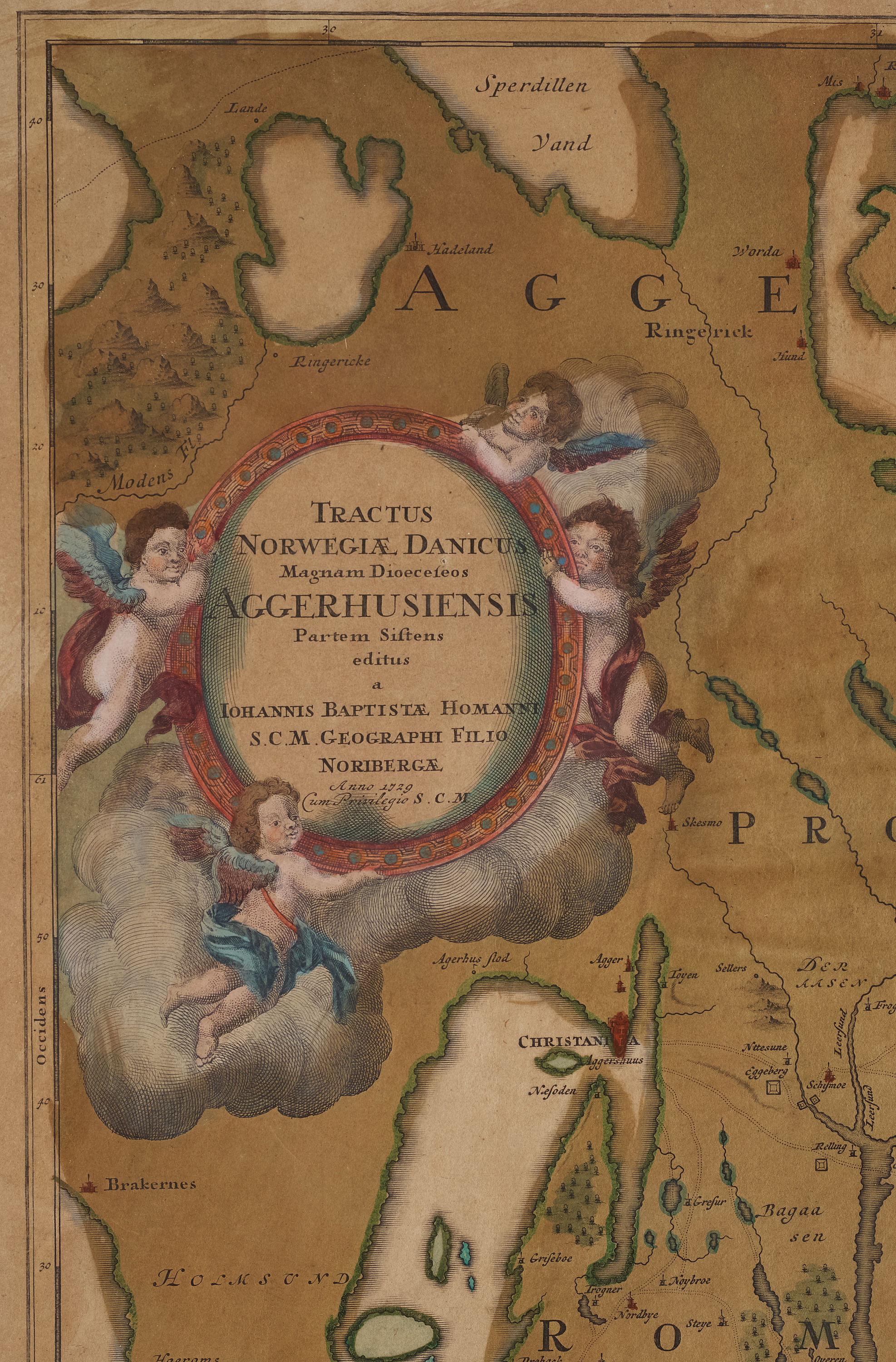 Johann Baptist Homann, karta, daterad 1729. - Bukowskis