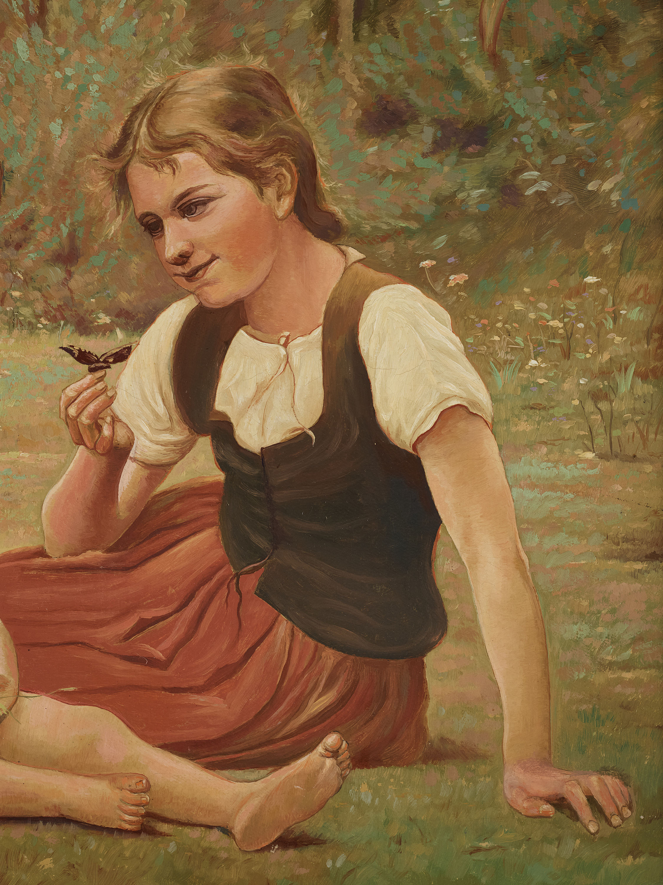 Ludvig Frid, Attributed to, the Butterfly. - Bukowskis