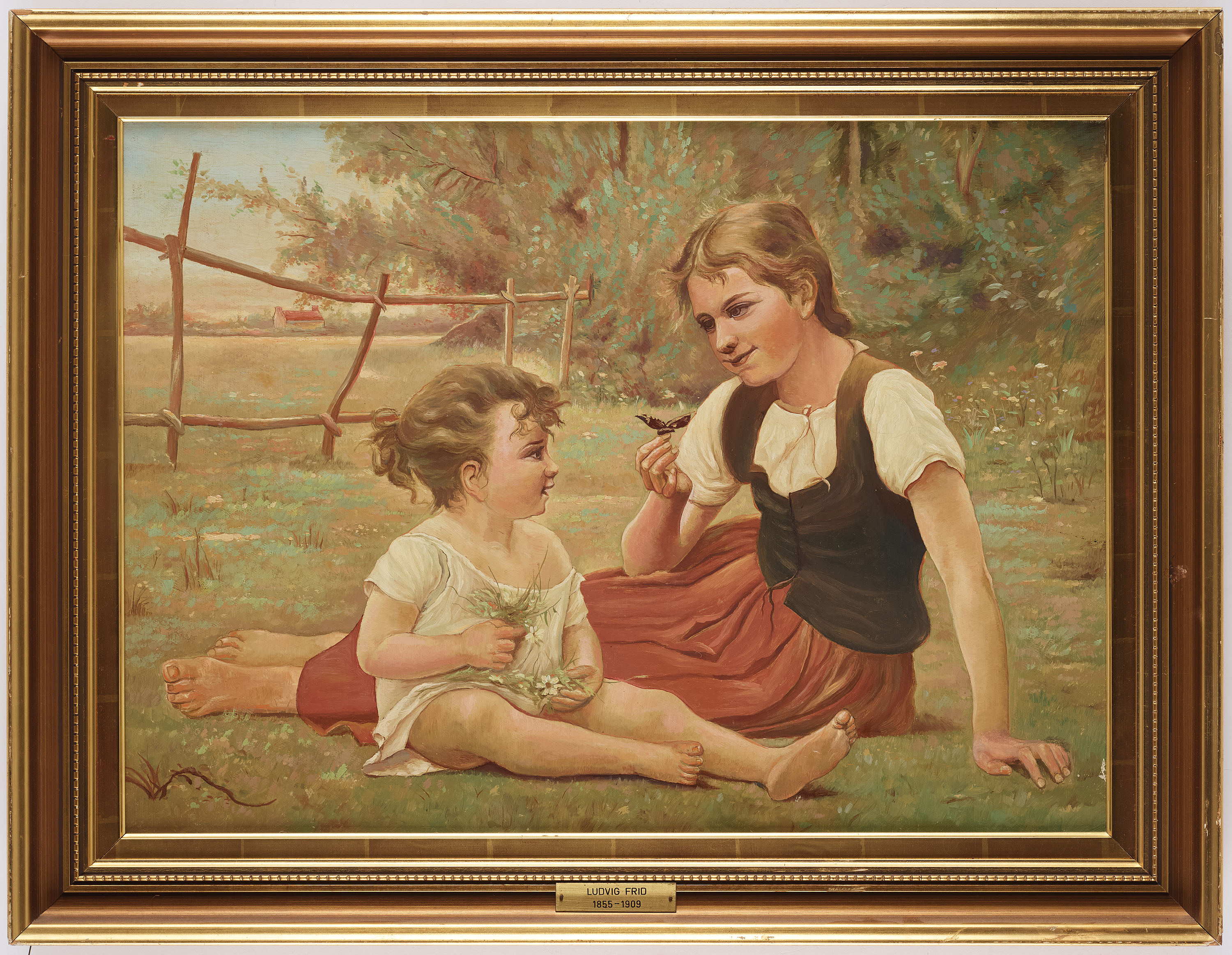 Ludvig Frid, Attributed to, the Butterfly. - Bukowskis