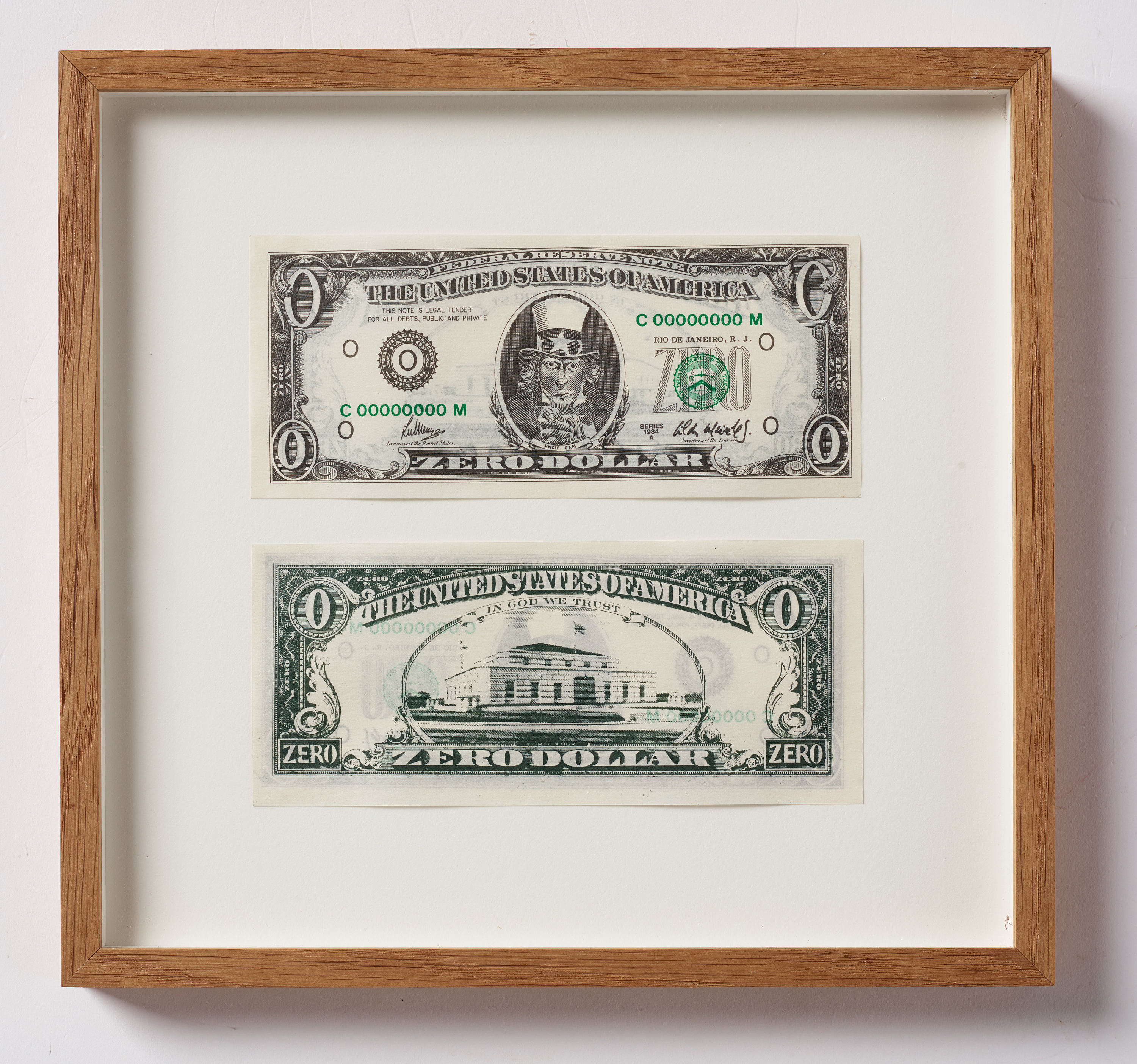 Cildo Meireles, "Zero Dollar". - Bukowskis