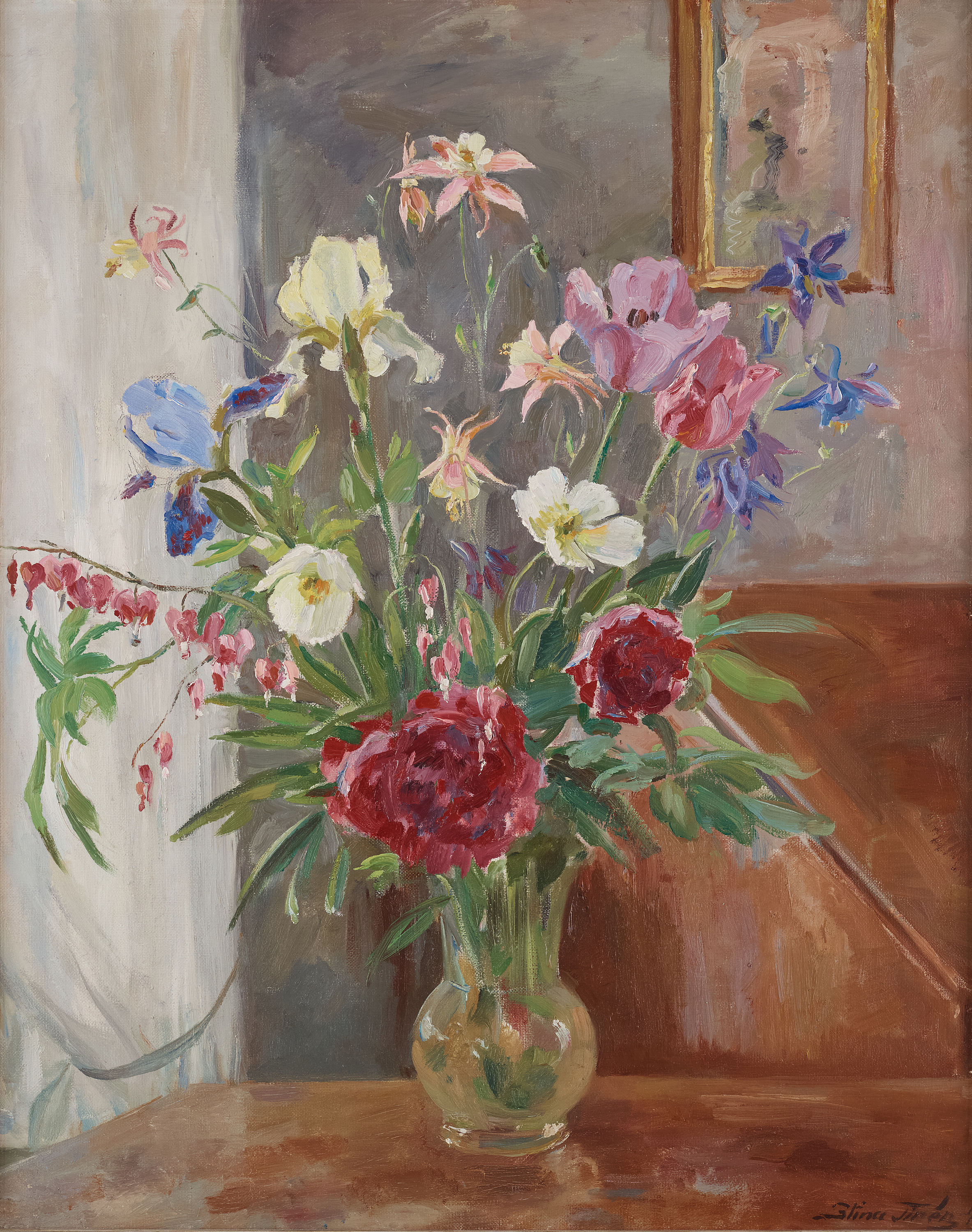 Stina Tirén, Still life with flowers. - Bukowskis