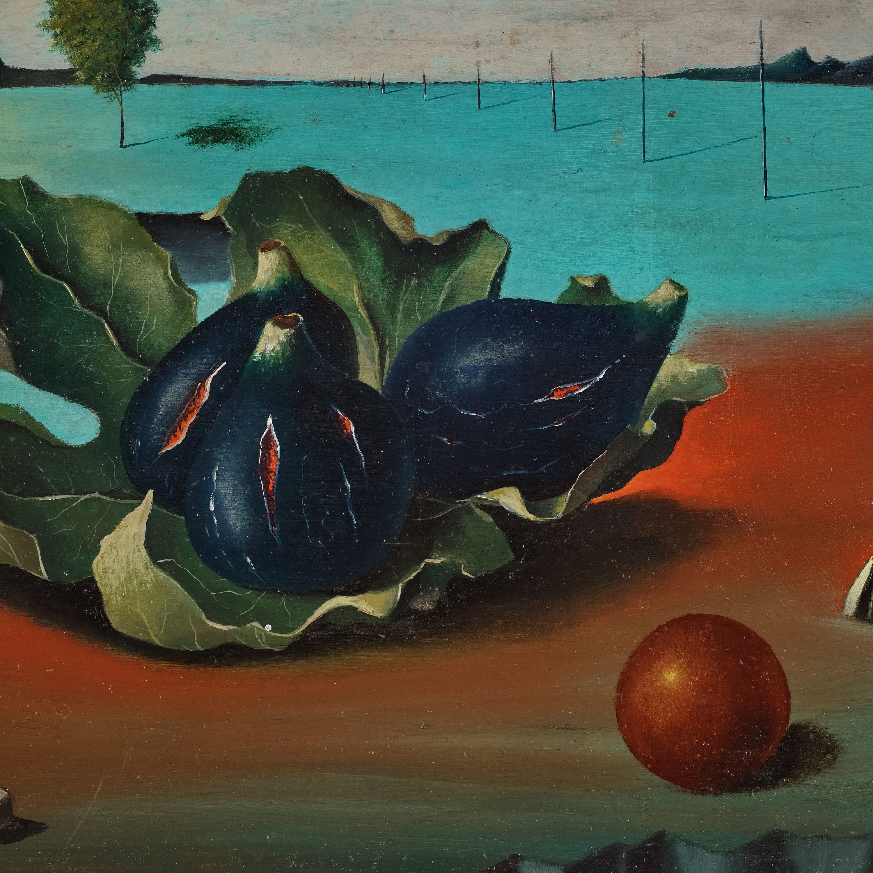 Georges Spiro, Surrealistic composition with figs. - Bukowskis