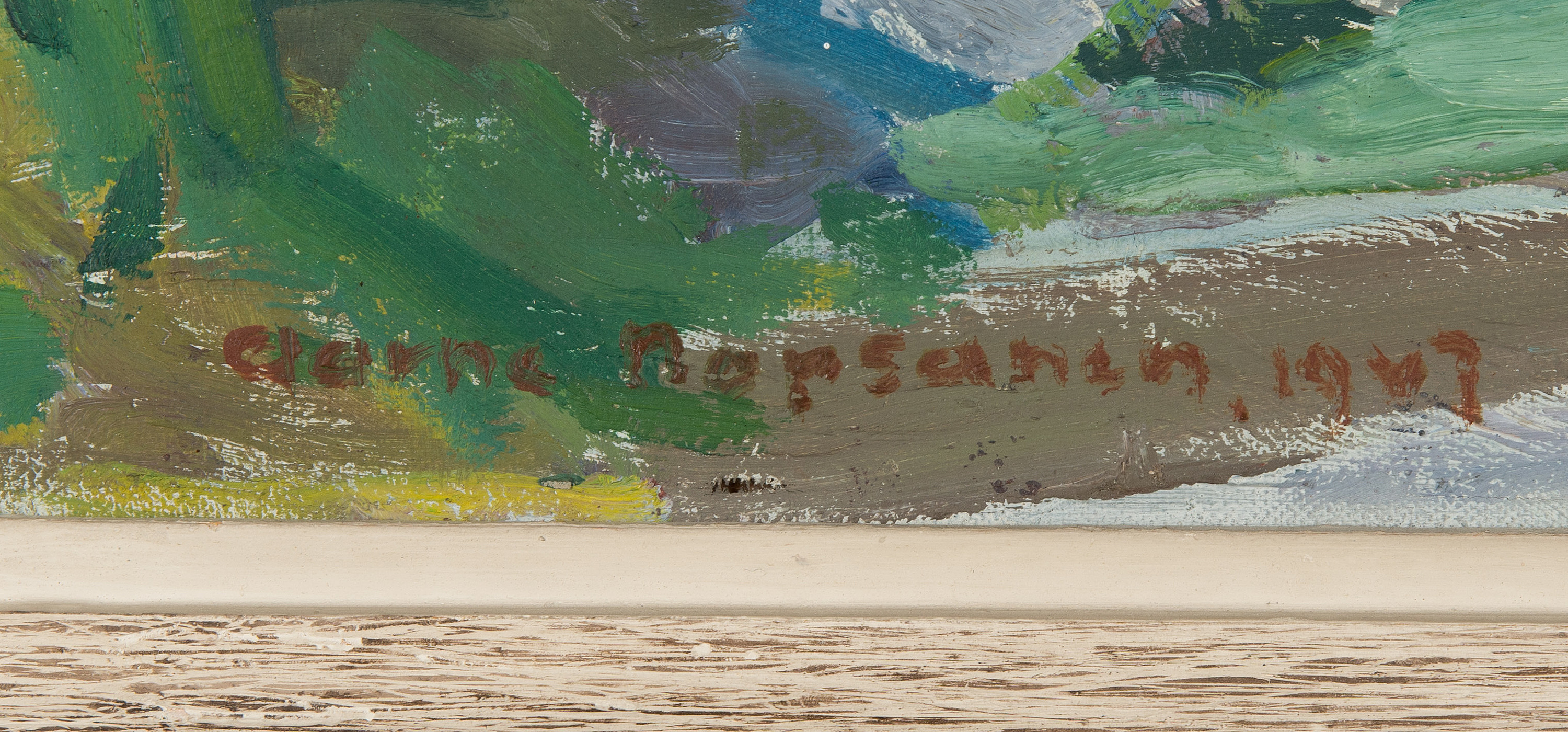 Aarne Nopsanen, oil on canvas, signed and dated 1947. - Bukowskis