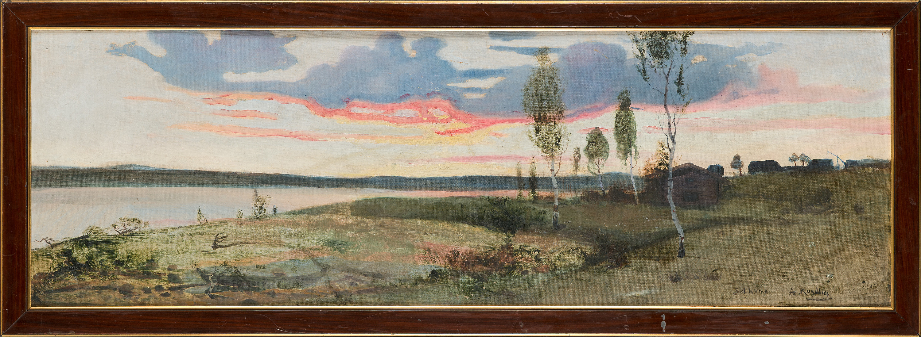 Arvid Rundberg, olja på pannå, signerad. - Bukowskis