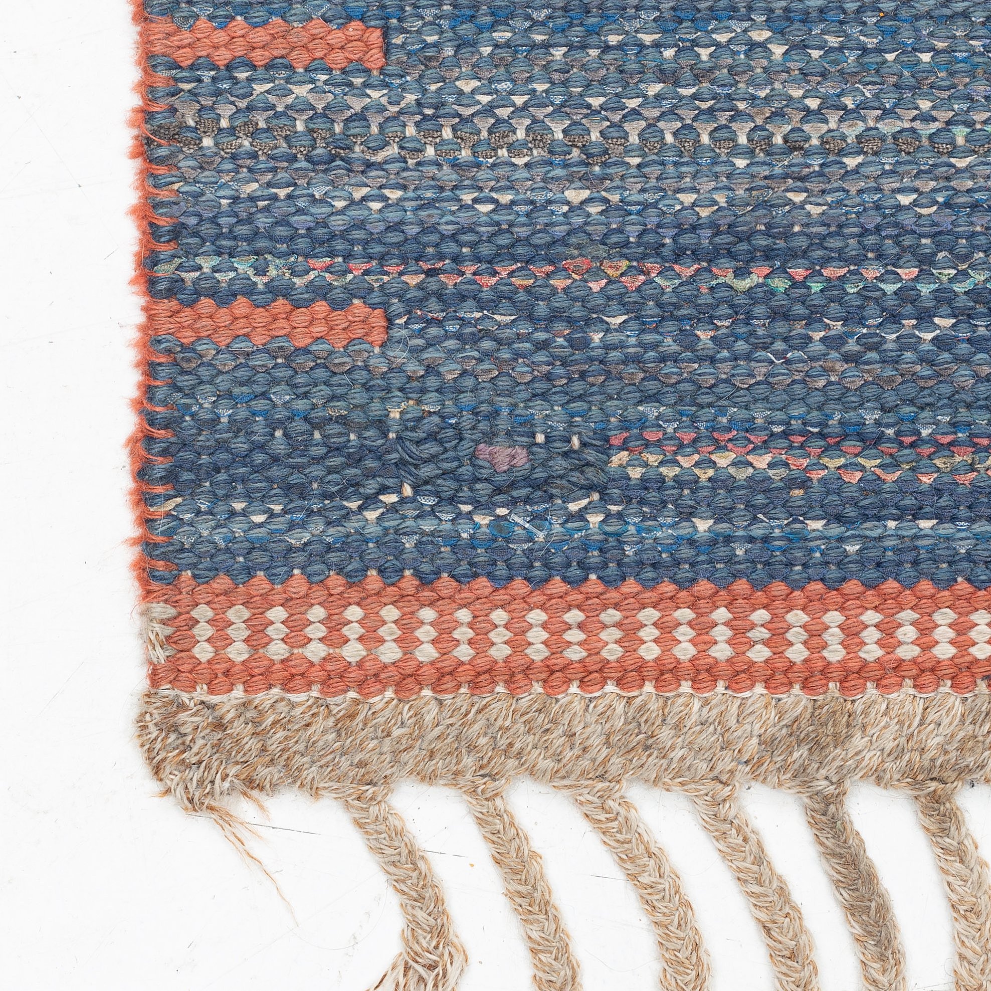 Märta Måås-Fjetterström, a rug, "T.matta, blå". Rag rug, flat weave ...