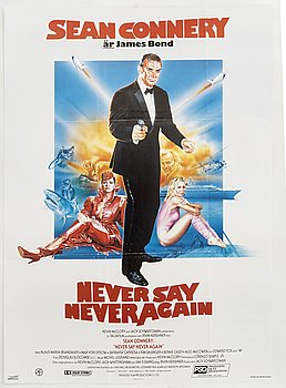 Filmaffisch James Bond "Never say never again", 1983. - Bukowskis