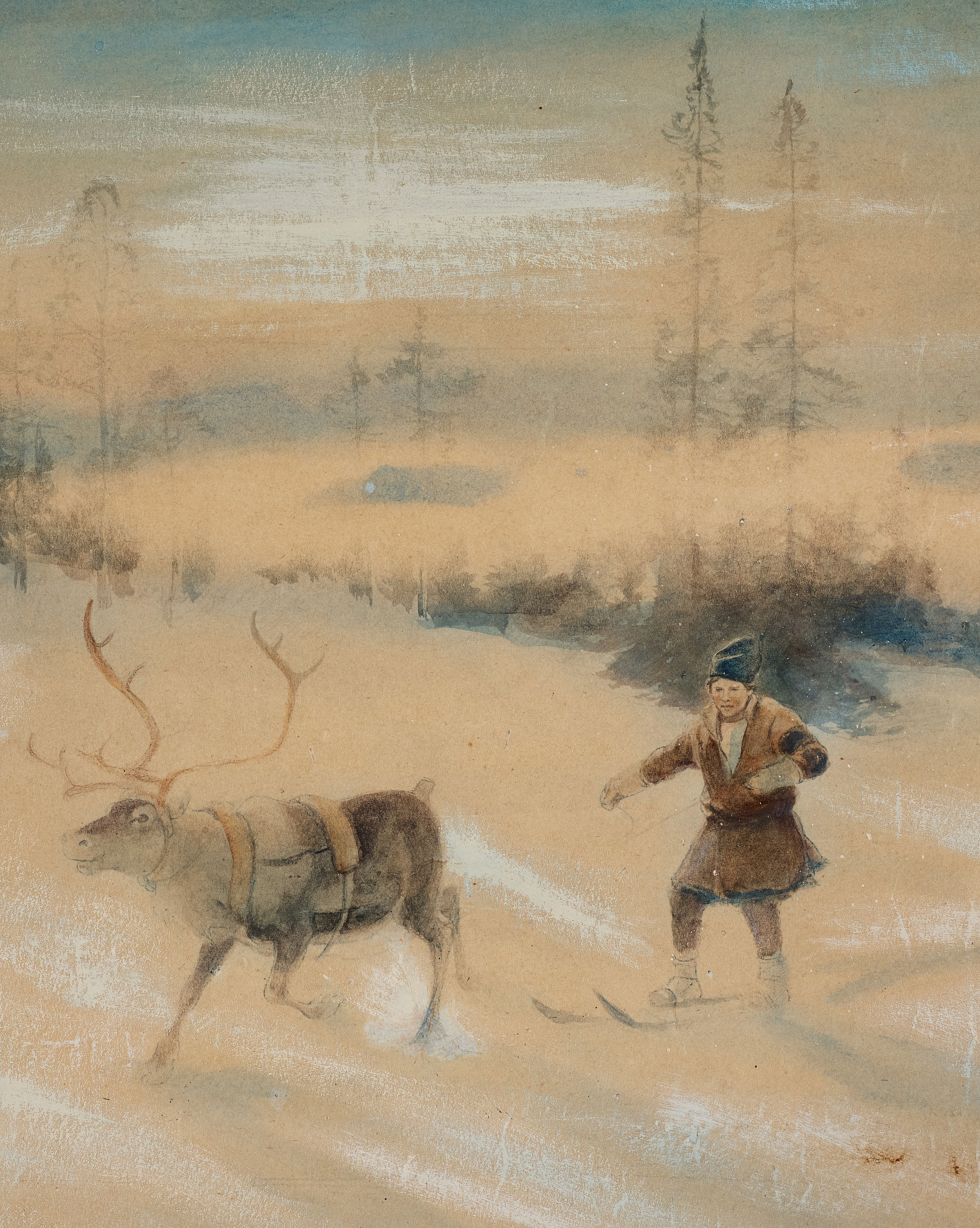 Johan Tirén, Skidåkande same. - Bukowskis