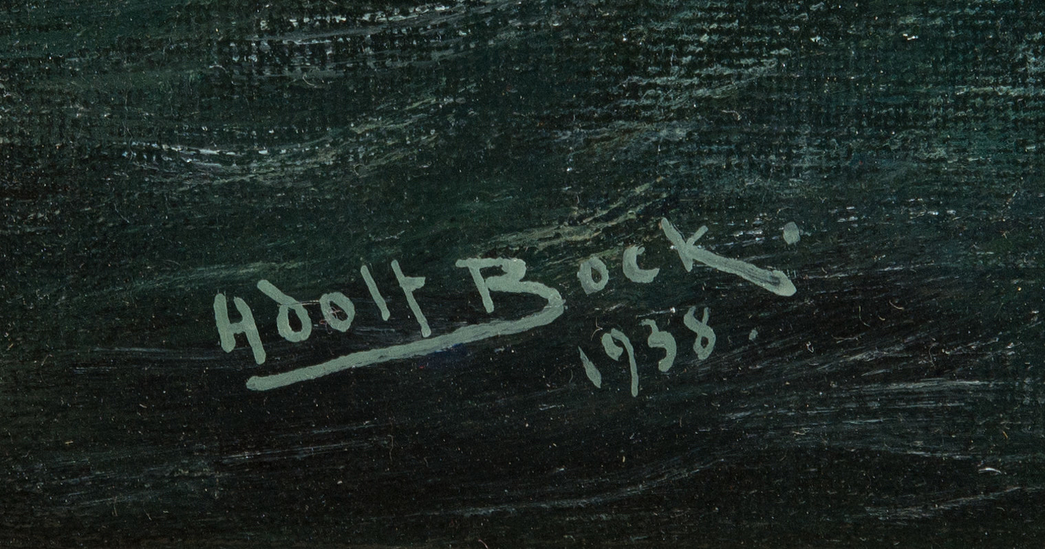Adolf Bock, oil on canvas, signed and dated 1938. - Bukowskis