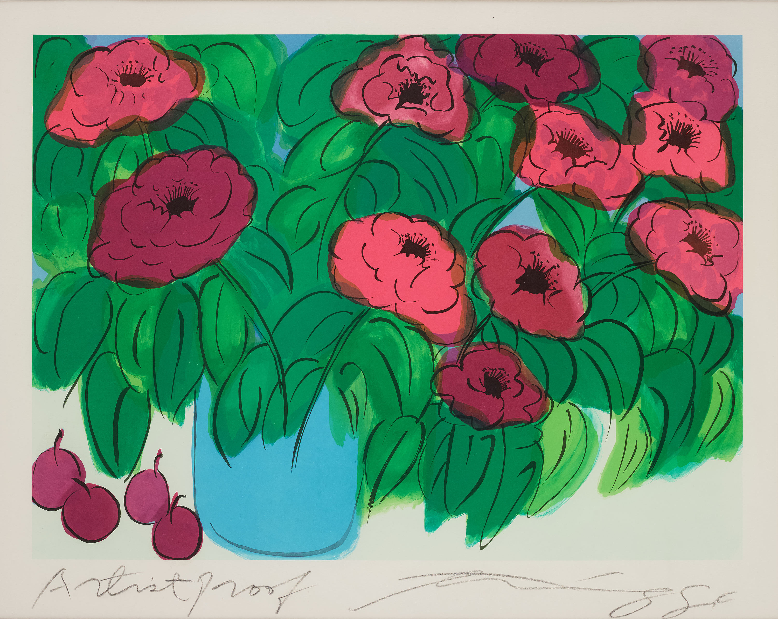 Walasse Ting, Blomsterstilleben. - Bukowskis