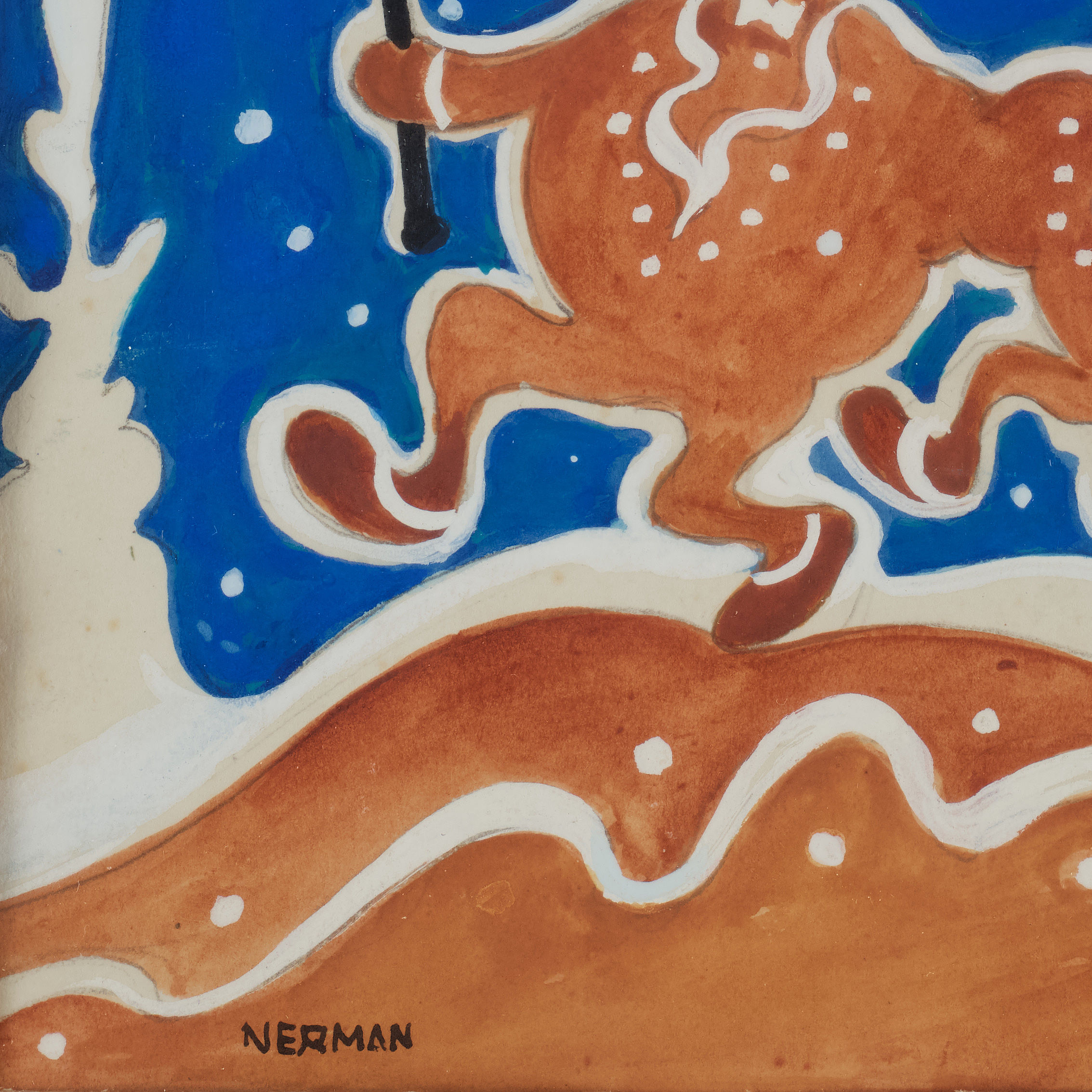 Einar Nerman, "Tre Pepparkaksgubbar". - Bukowskis