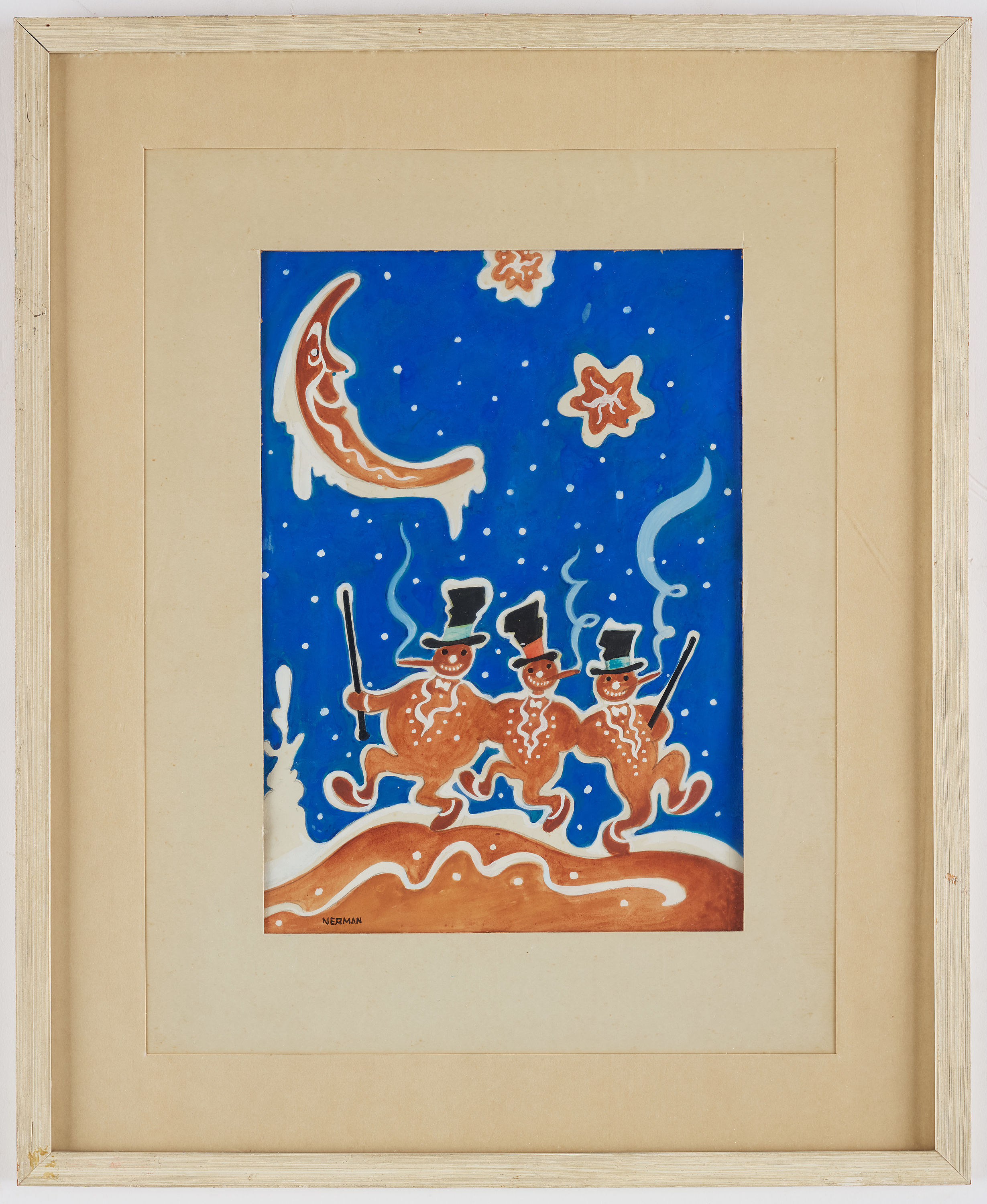 Einar Nerman, "Tre Pepparkaksgubbar". - Bukowskis