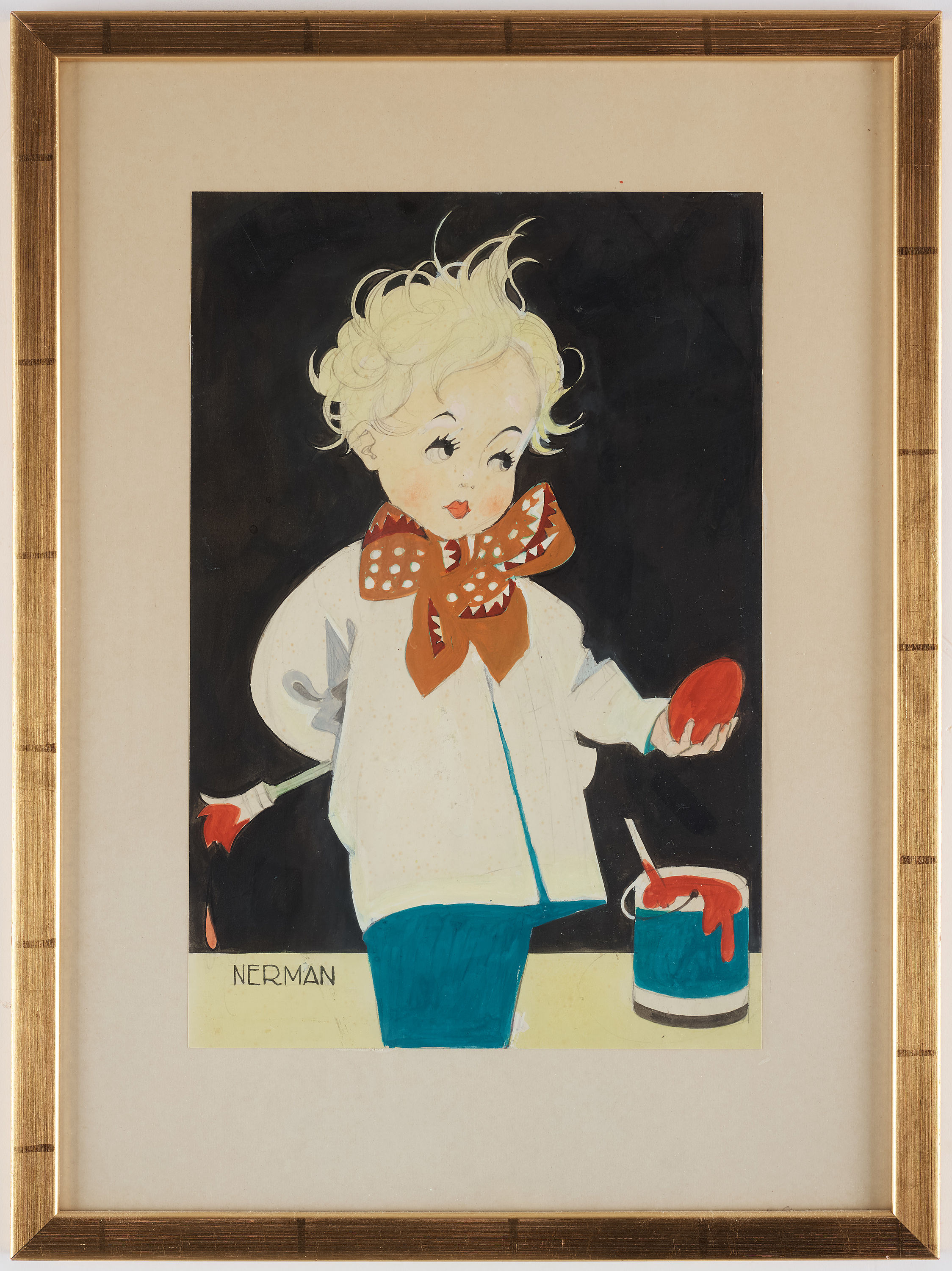 Einar Nerman, Den lille målaren. - Bukowskis