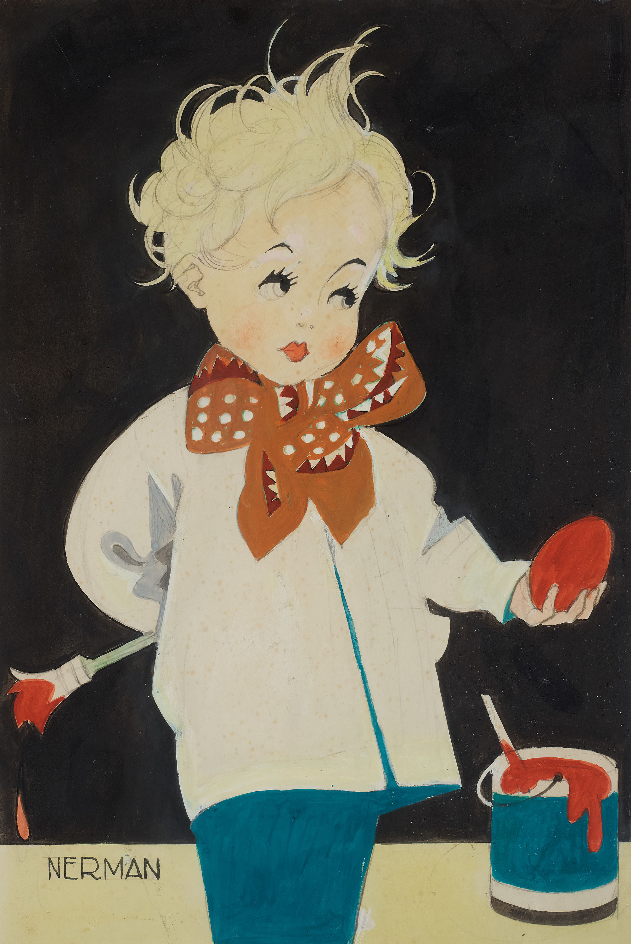 Einar Nerman, Den lille målaren. - Bukowskis