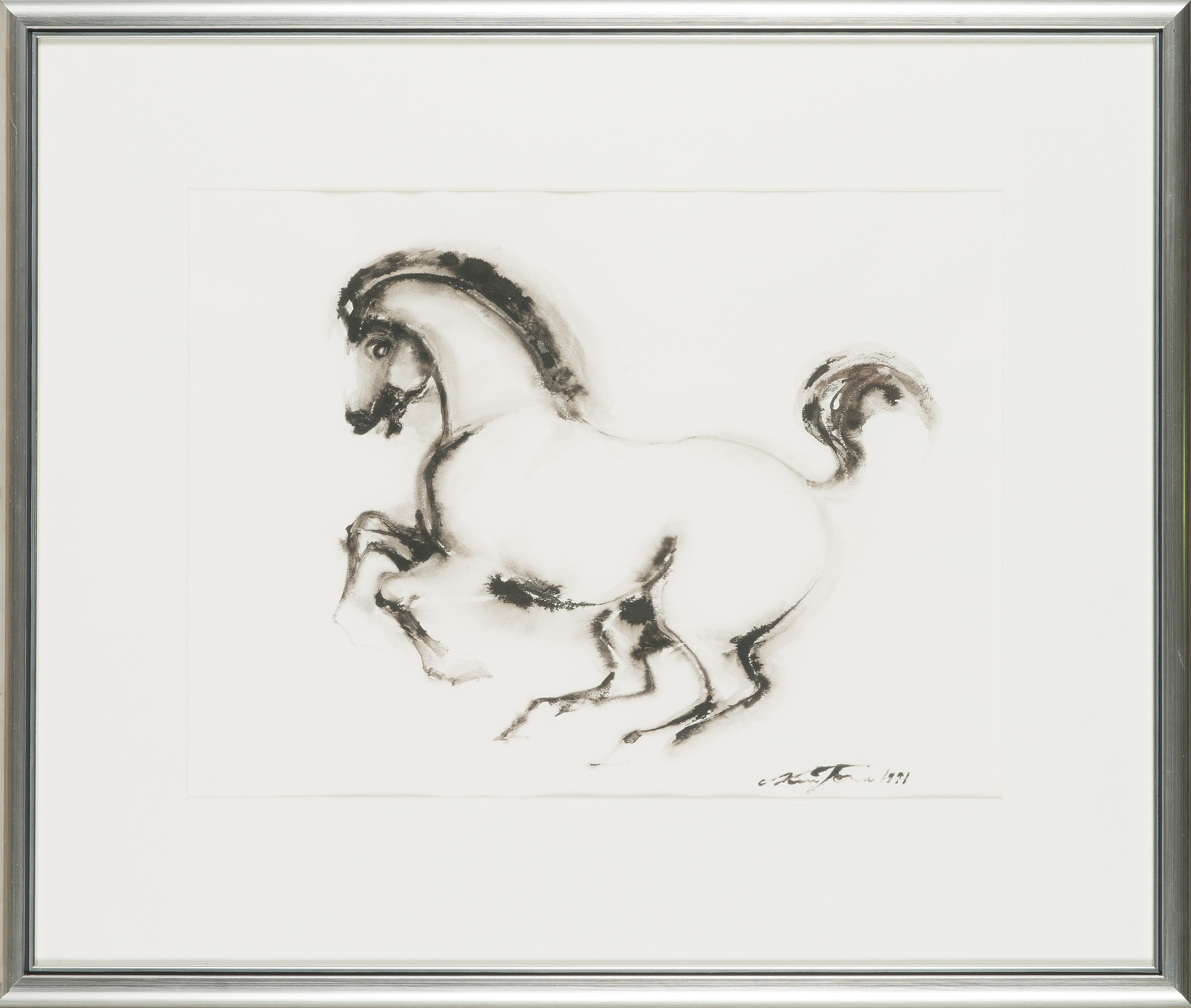 Nina Terno, watercolour, signed and dated 1991. - Bukowskis