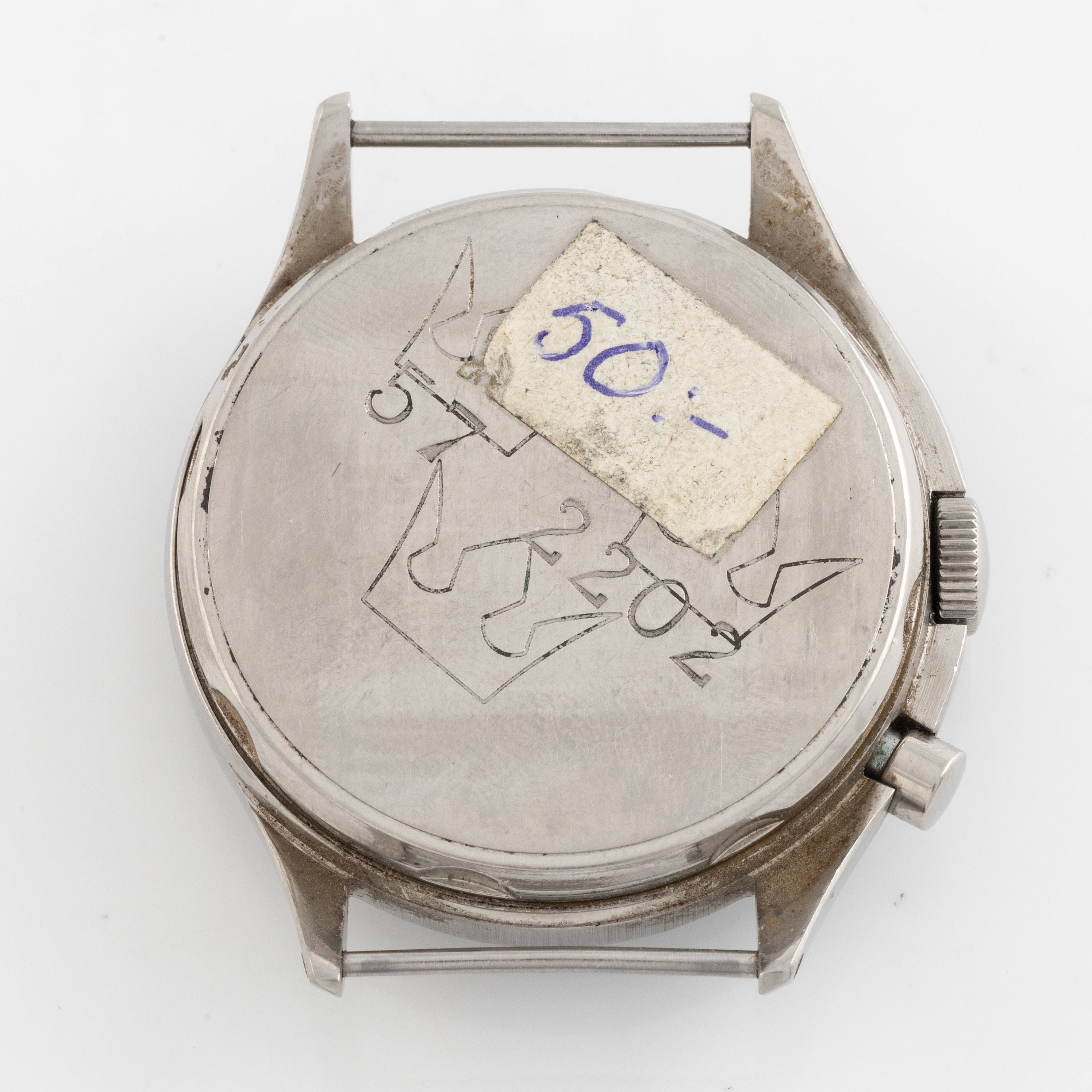 Lemania, Tg 195, "Tre kronor/Three Crowns", wristwatch, 40 mm. - Bukowskis