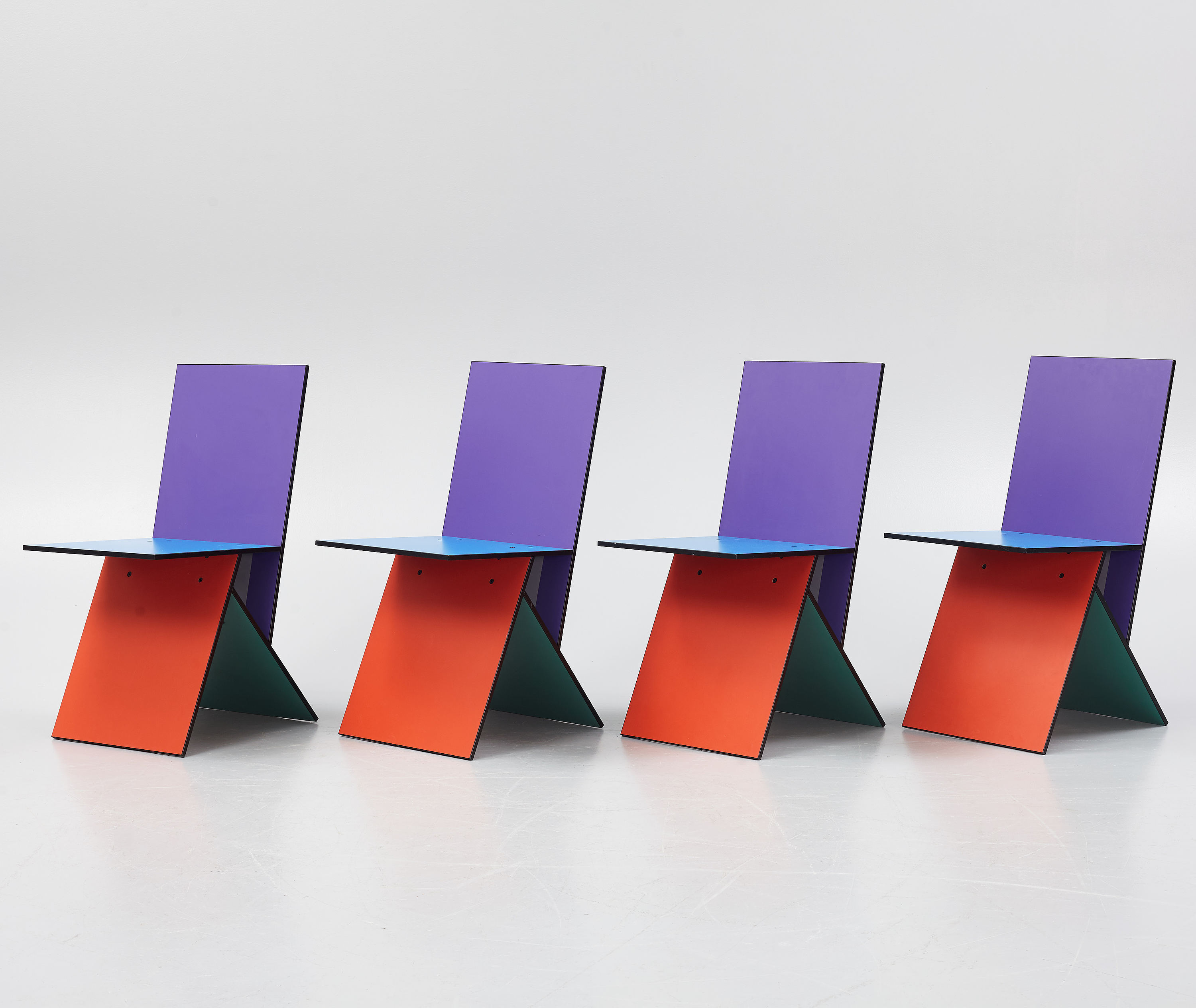 Verner Panton, a set of four 'Vilbert' chairs for IKEA, 1993-94. - Bukowskis