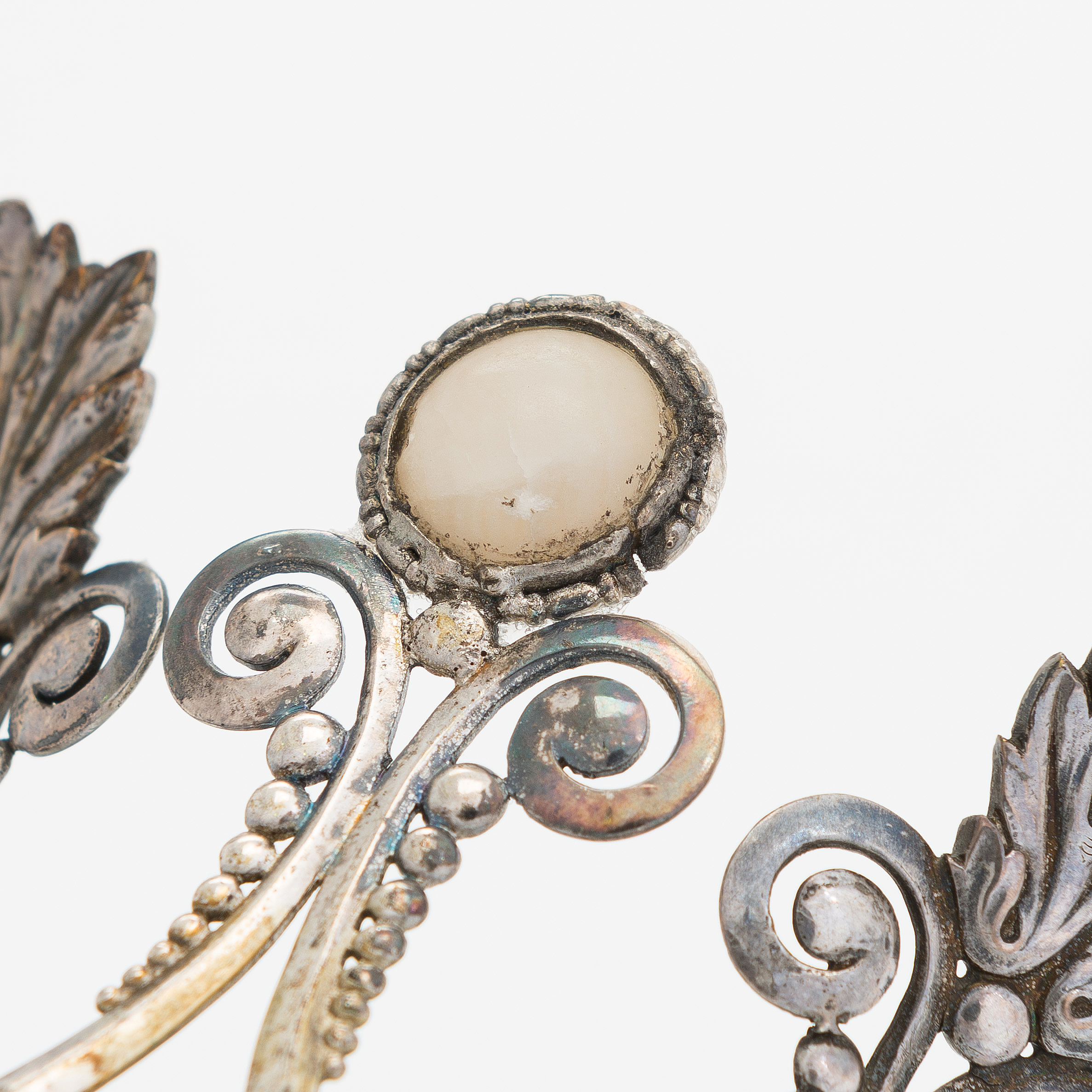 A Tillander bridal crown, silver (813) and white stones, Helsinki 1946 ...