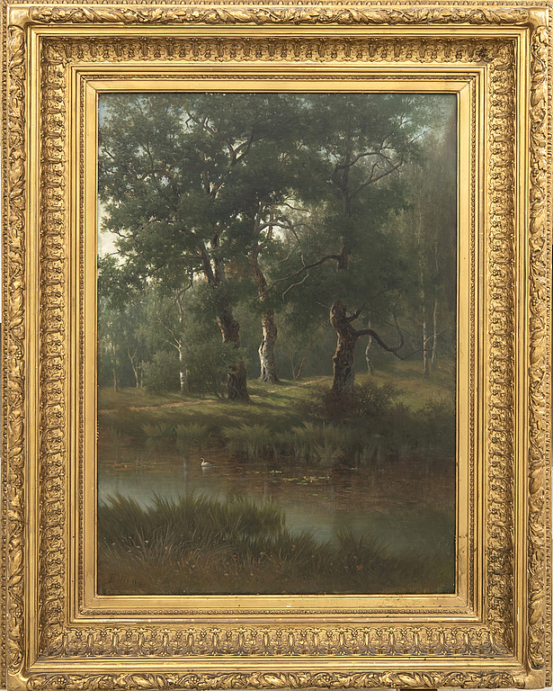 Theodor Billing, olja på duk signerad. - Bukowskis