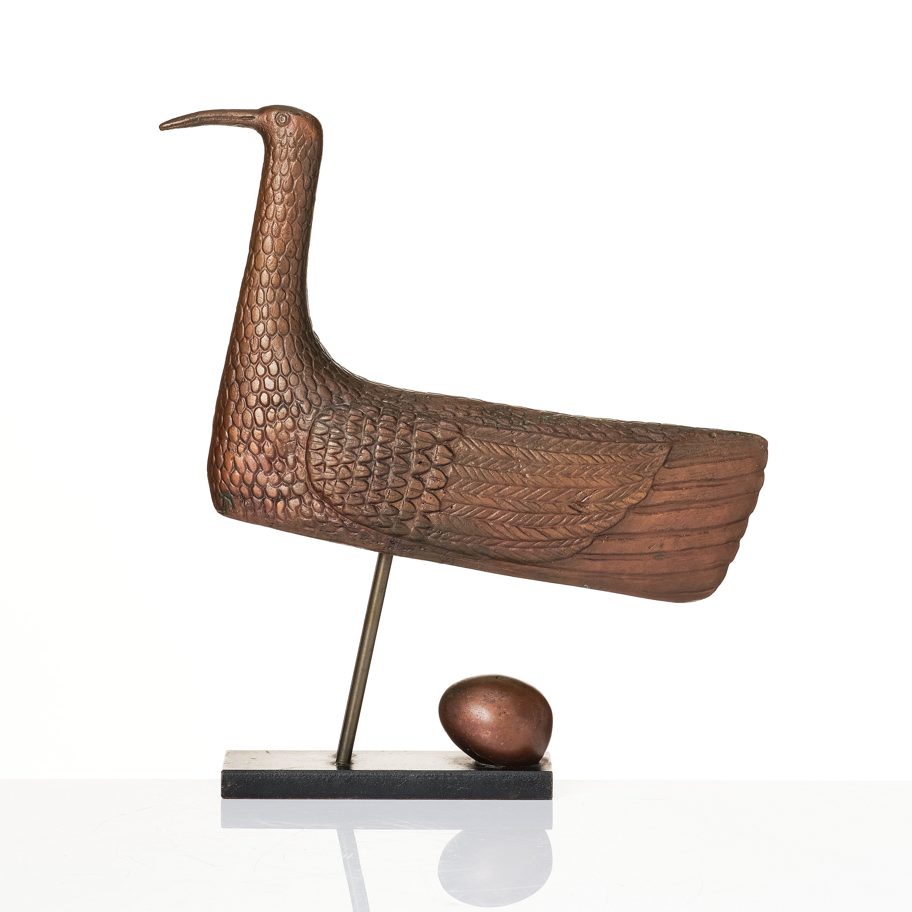 Stig Lindberg, a 'Solfågeln' patinated bronze sculpture, Galleri ...