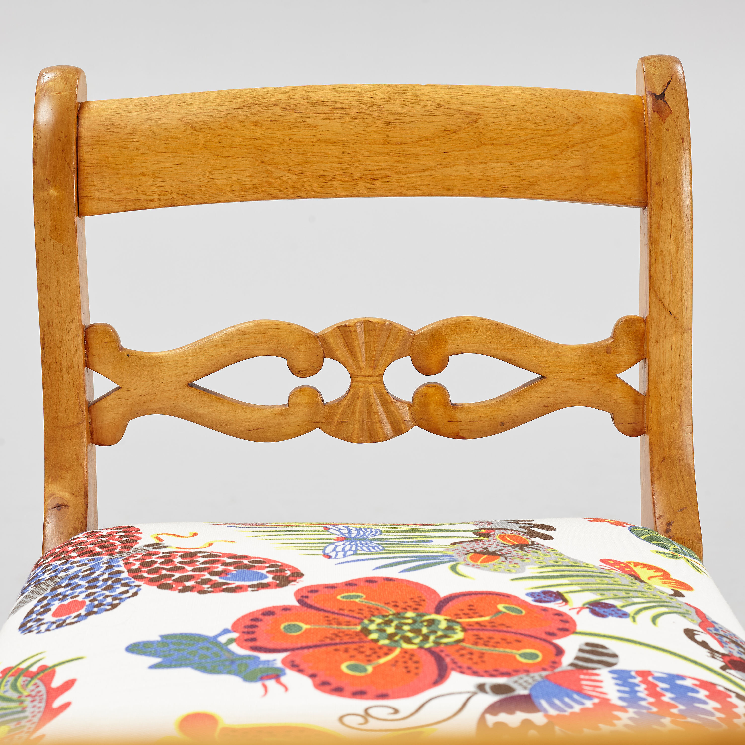 An Empire style birch stool, early 20th Century. - Bukowskis