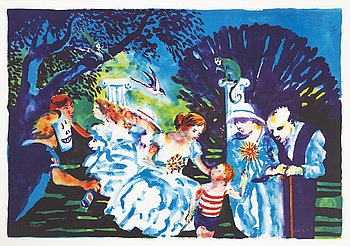 Peter Dahl, "Afton i parken". - Bukowskis