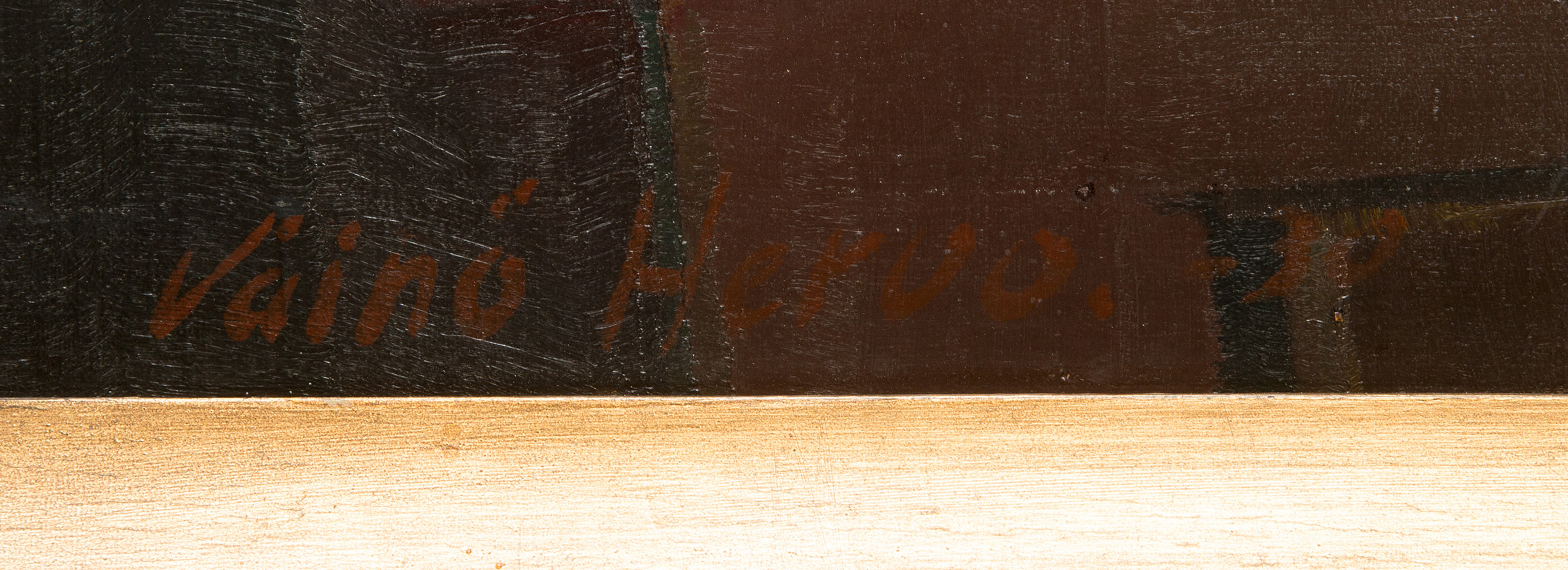 Väinö Hervo, oil on canvas laid on board, signed and dated -30. - Bukowskis
