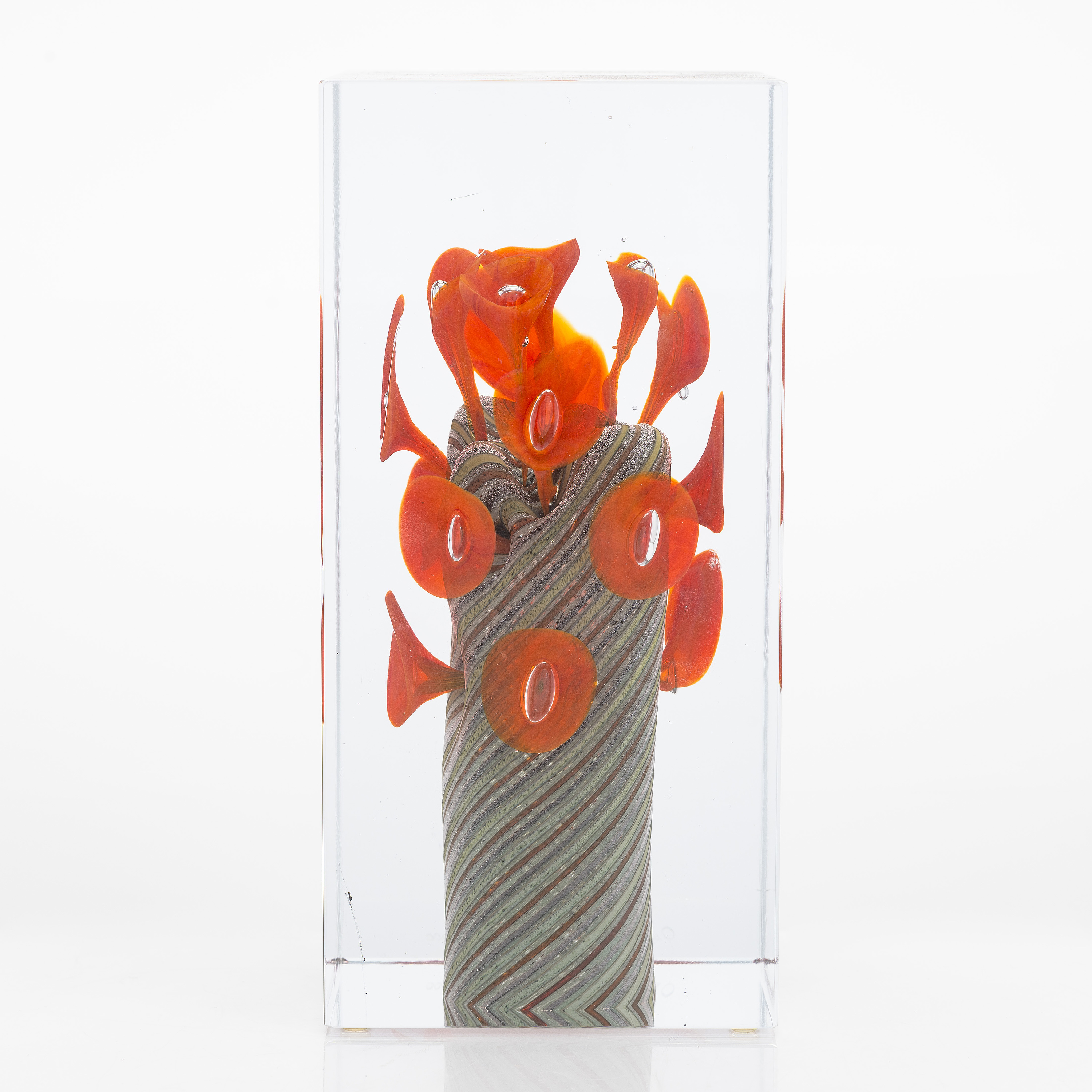 Oiva Toikka, a Jubilee cube, 'Millenium 2000' signed Oiva Toikka ...