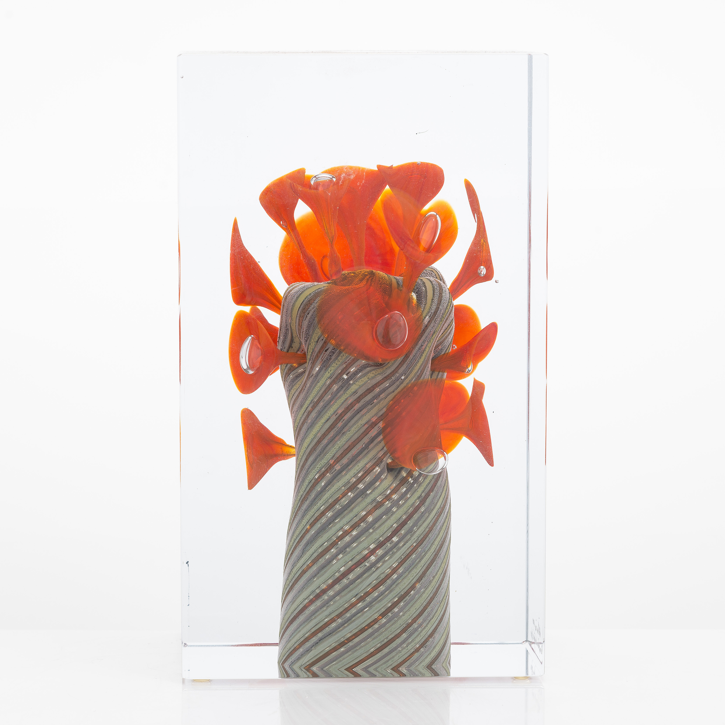 Oiva Toikka, a Jubilee cube, 'Millenium 2000' signed Oiva Toikka ...