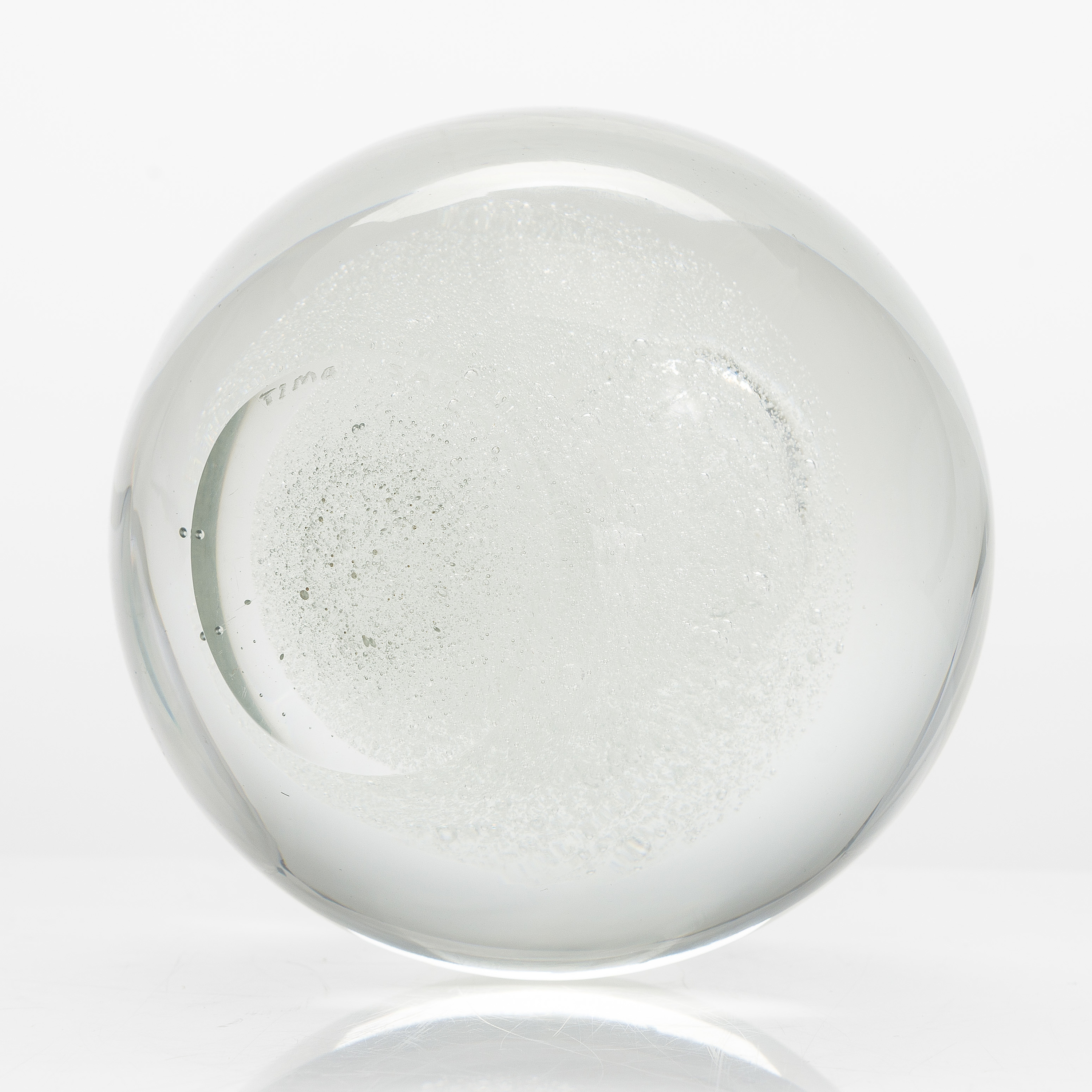 Timo Sarpaneva, glasskulptur, "Claritas Mist ball" signerad Timo ...