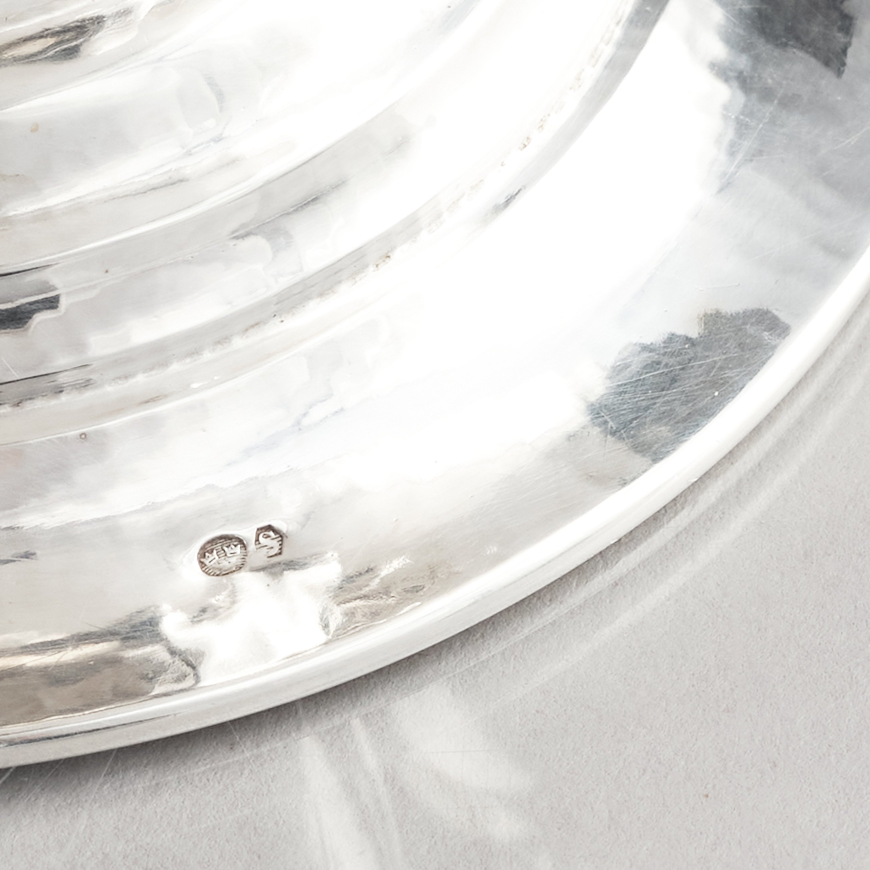 Johan Rohde, skål, Firma Georg Jensen, Köpenhamn 1915-1919, 830/100 ...