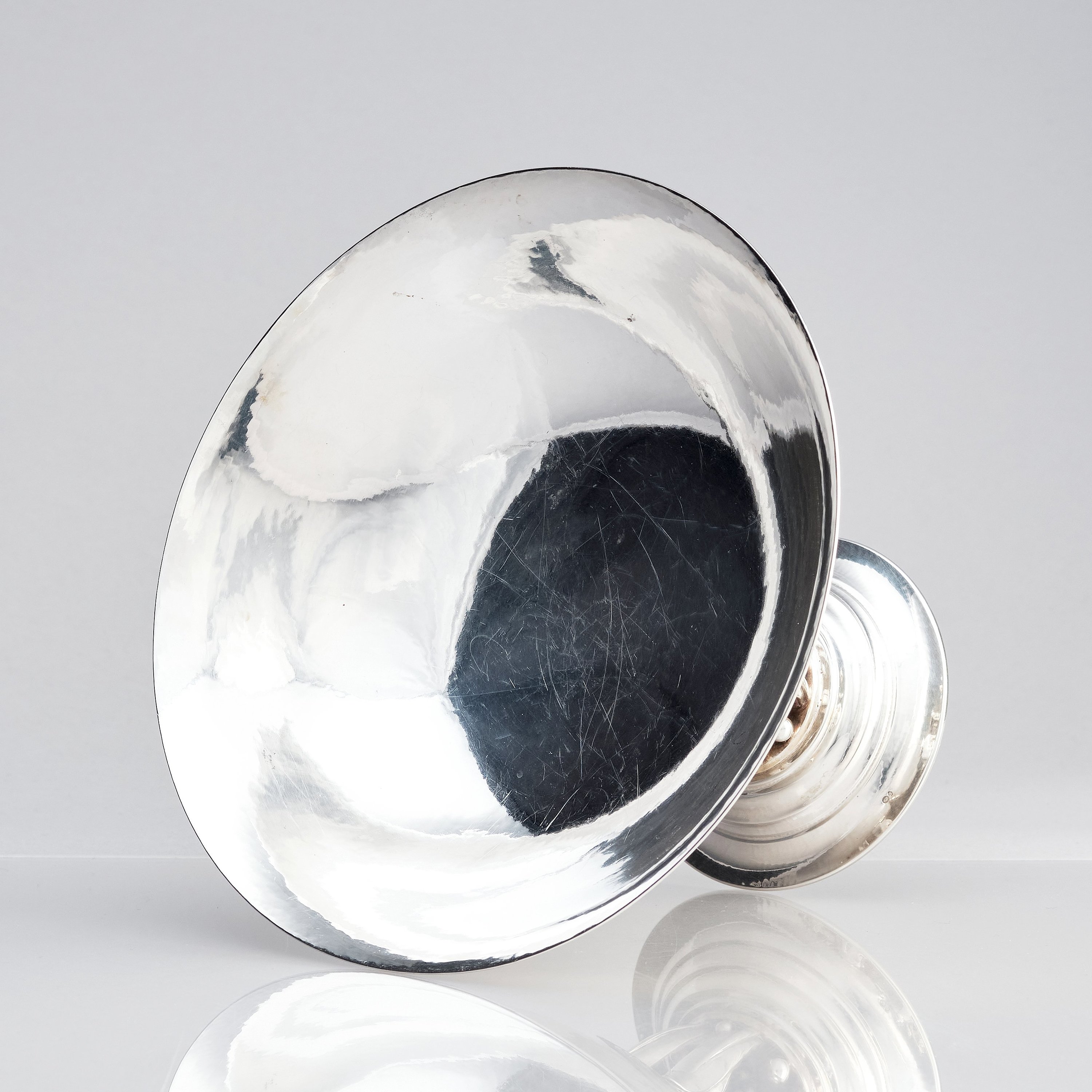 Johan Rohde, skål, Firma Georg Jensen, Köpenhamn 1915-1919, 830/100 ...