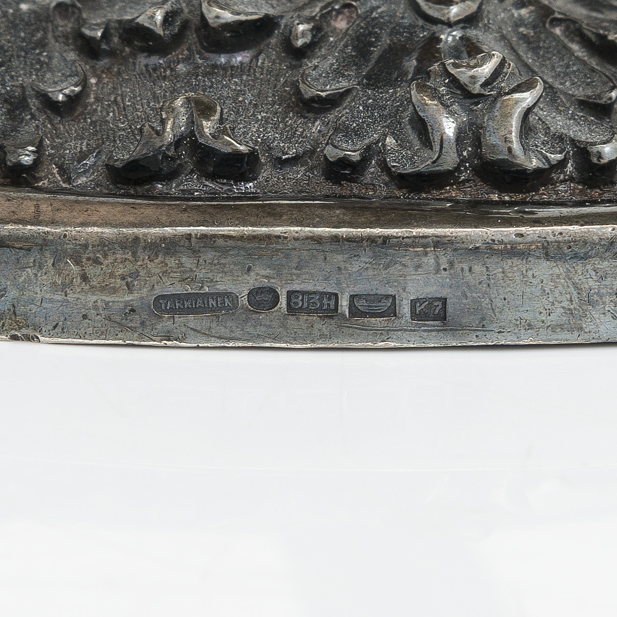A South East Asian footed centre-piece silver bowl, Finnish control ...