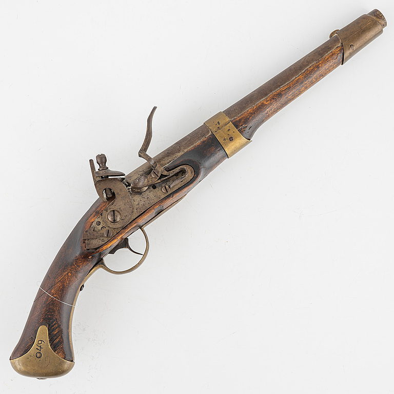 A smoothbored Swedish flintlock pistol, 1807 pattern. - Bukowskis