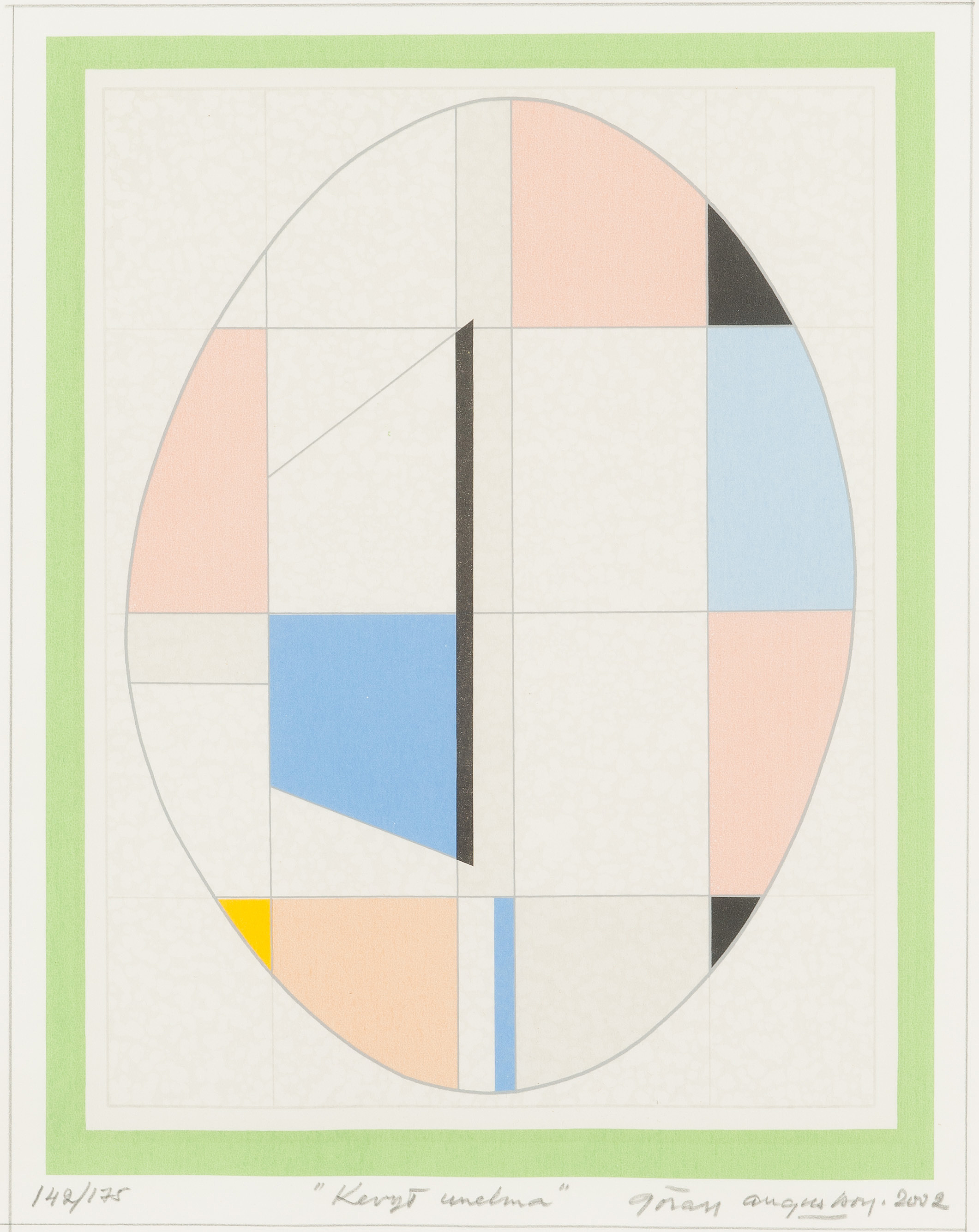 Göran Augustson, silkscreen, signed and dated 2002, numbered 142/175 ...