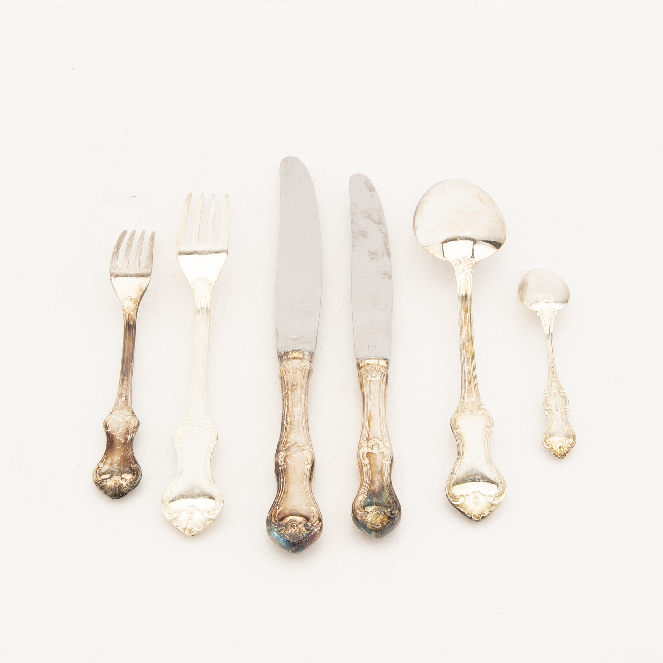 Bestick, 62 dlr "Patricia" silver MEMA Lidköping 1950/60 tal. - Bukowskis