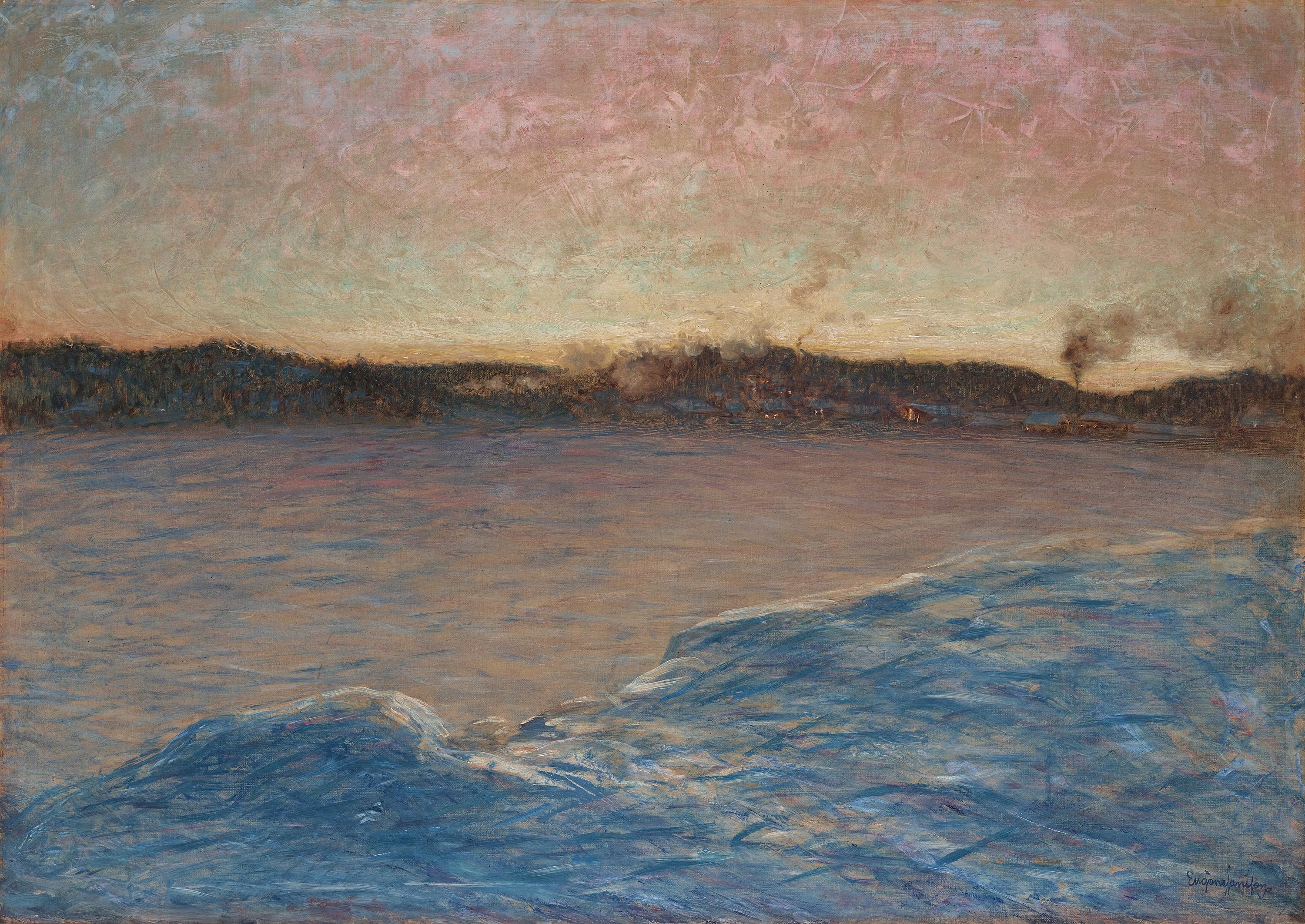 Eugène Jansson, "Vintereftermiddag". - Bukowskis